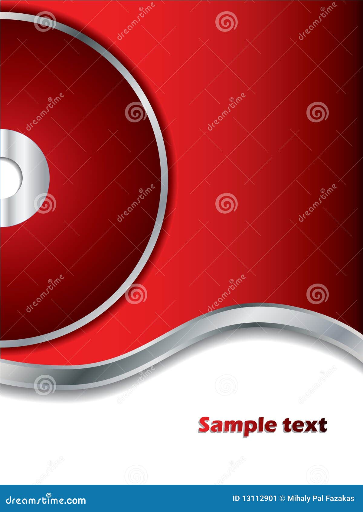 Red Background with disc stock vector. Illustration of backdrop - 13112901