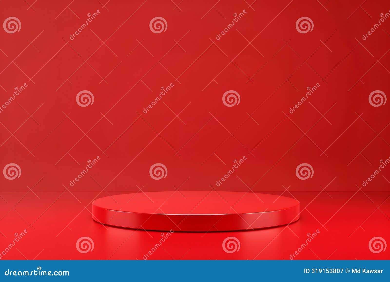 Red Platform on Red Background for Product Display - AI Generated Stock ...