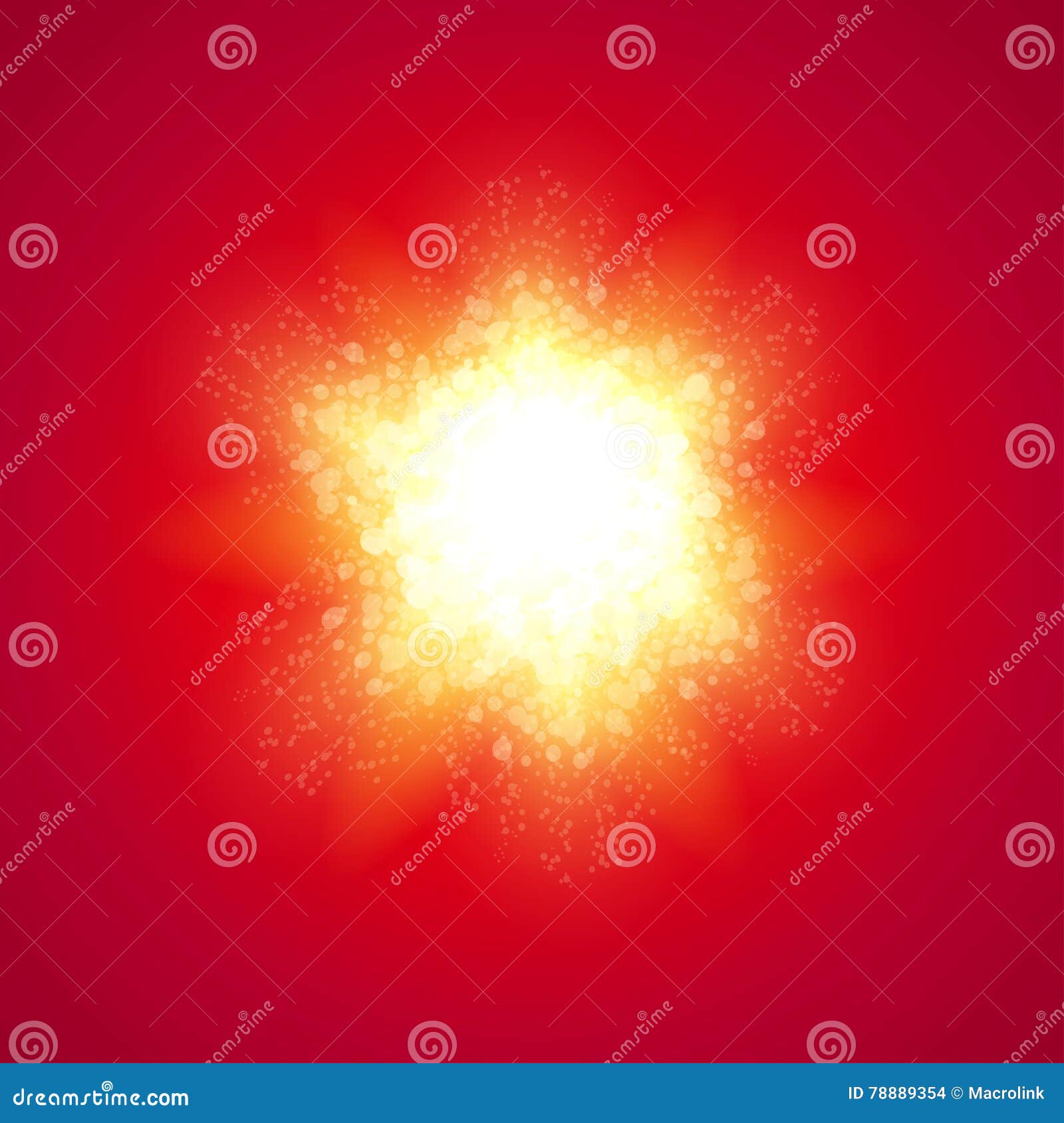 Red Background with Explode Stock Vector - Illustration of star, light ...