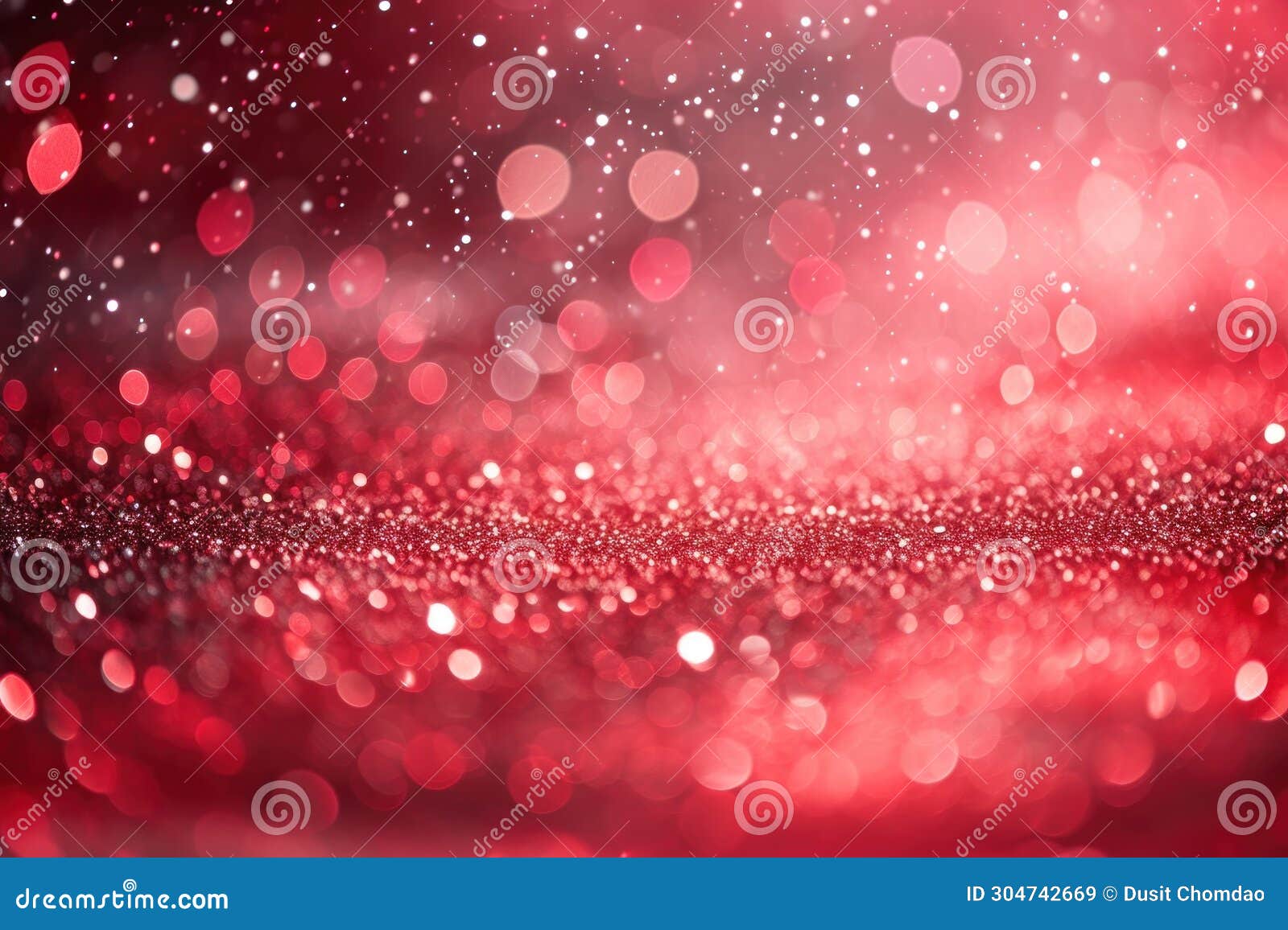 Red Background with Falling Glitter Particles Beautiful Festive ...