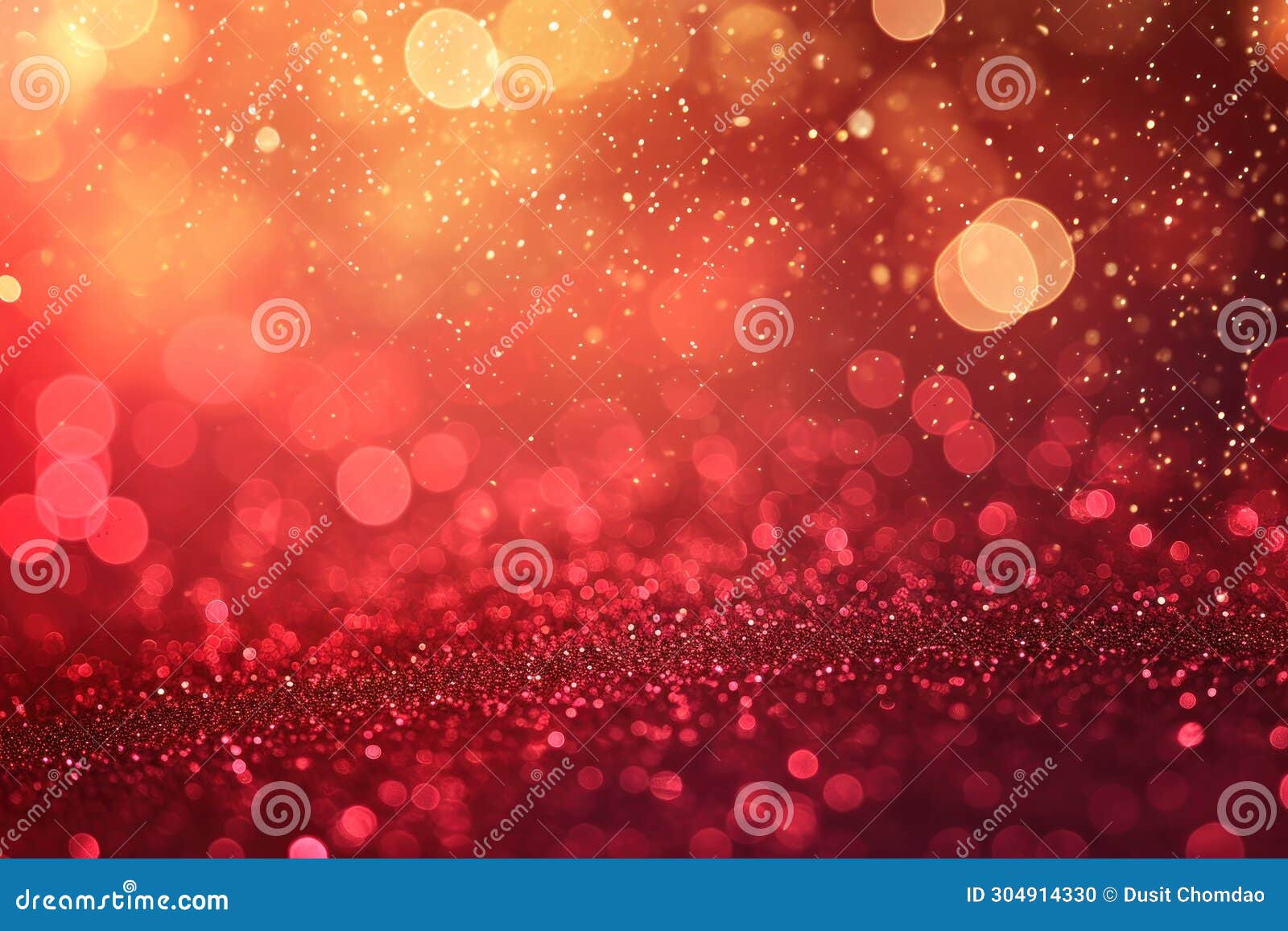 Red Background with Falling Glitter Particles Beautiful Festive ...