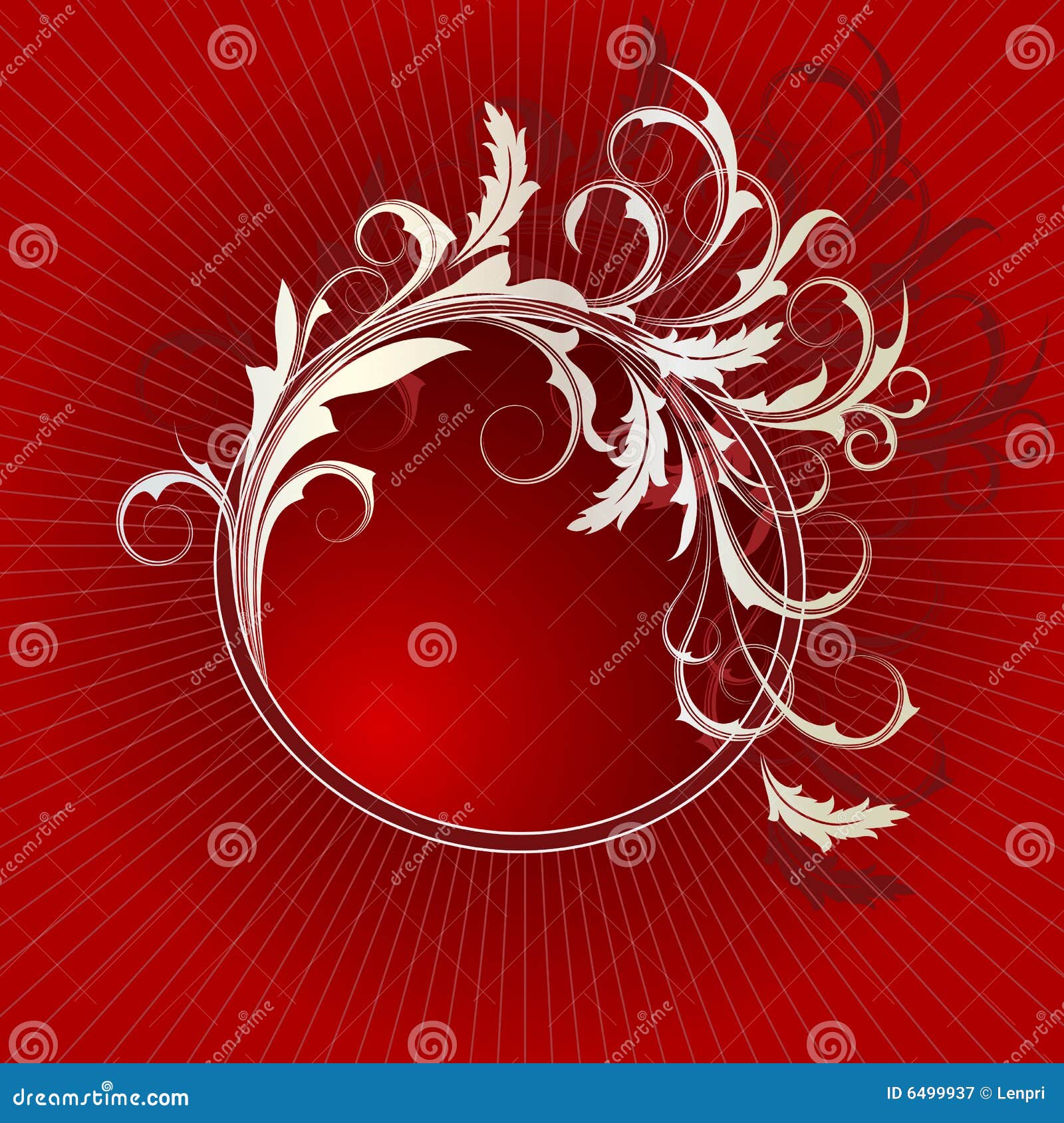 Red background with frame stock vector. Illustration of white - 6499937