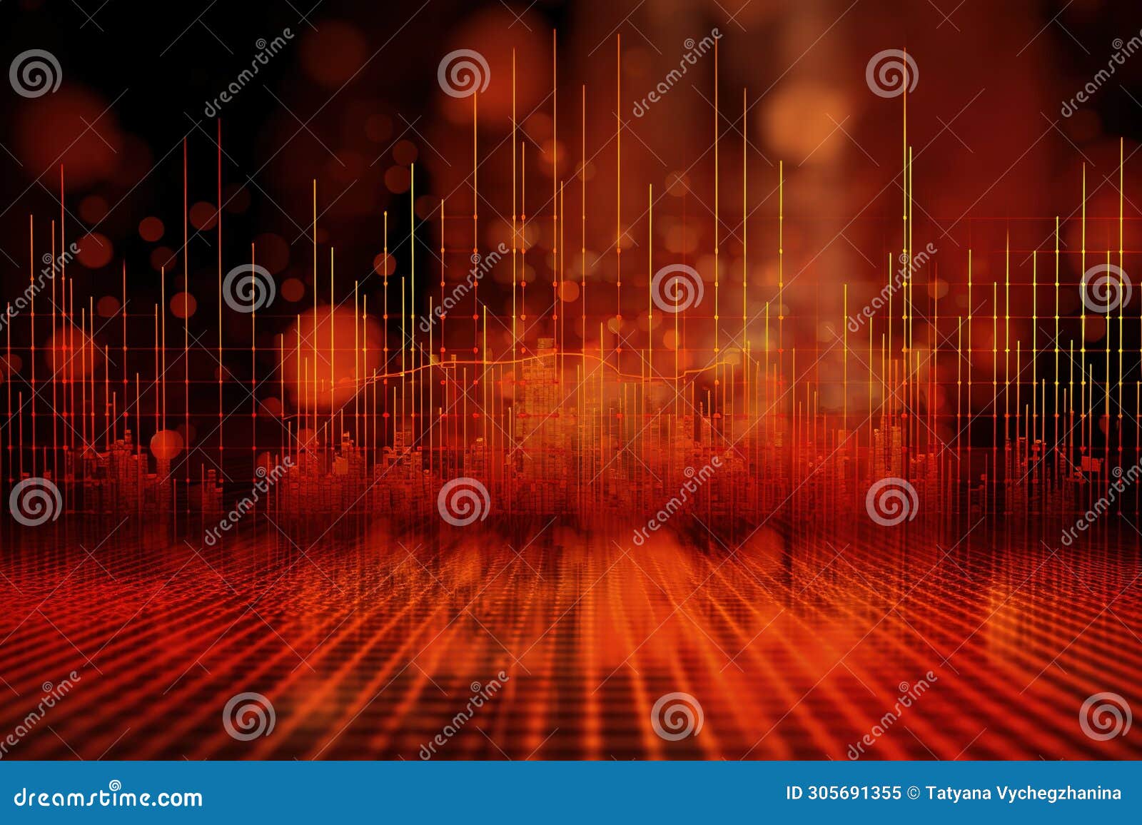 Red Background of Futuristic and Modern Technology High Tech Stock ...