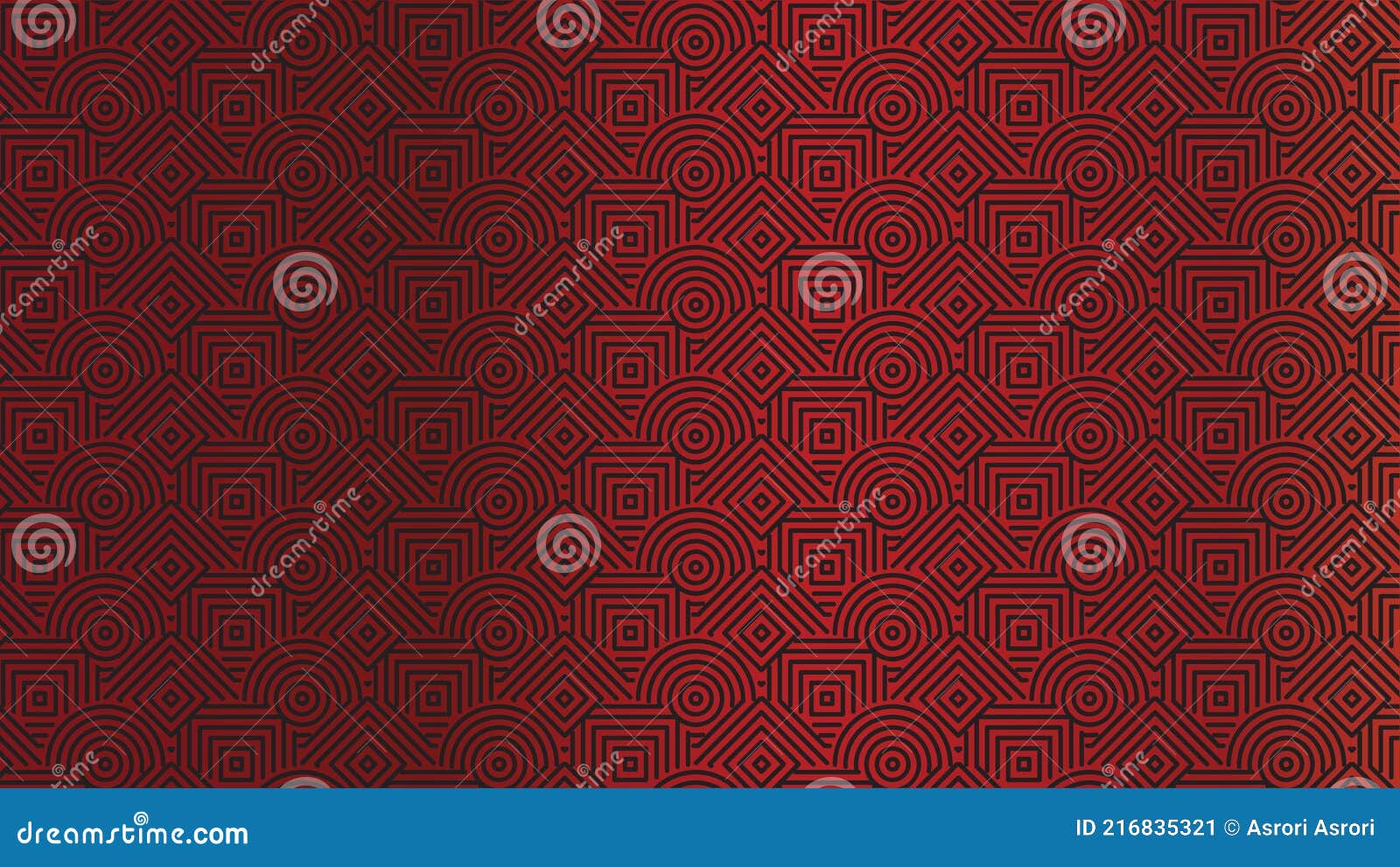 Red Background Geometric Shapes Pattern Background Free Vector. Stock ...