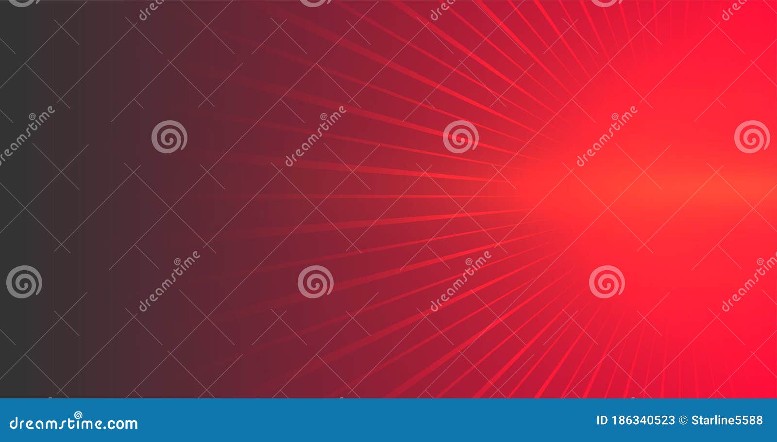 Red Background with Glowing Rays Coming Out Stock Vector - Illustration ...