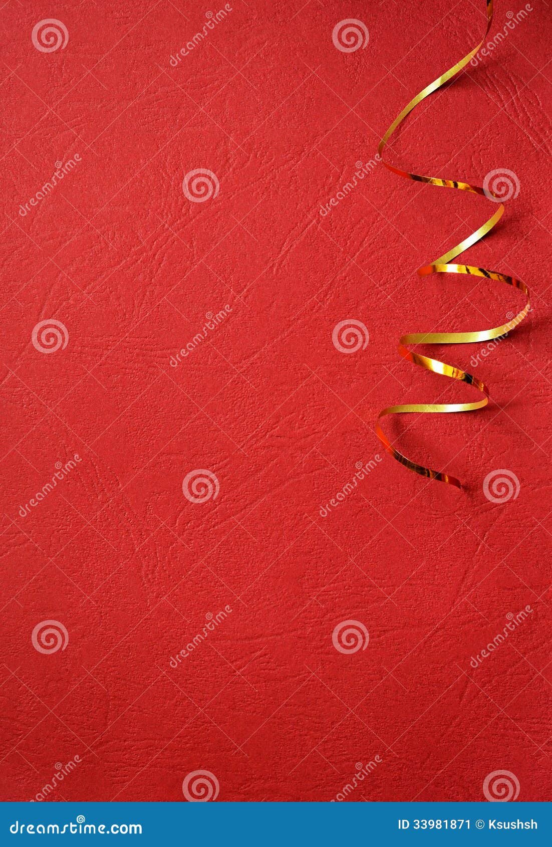 Red Background With Golden Streamer Stock Image | CartoonDealer.com ...