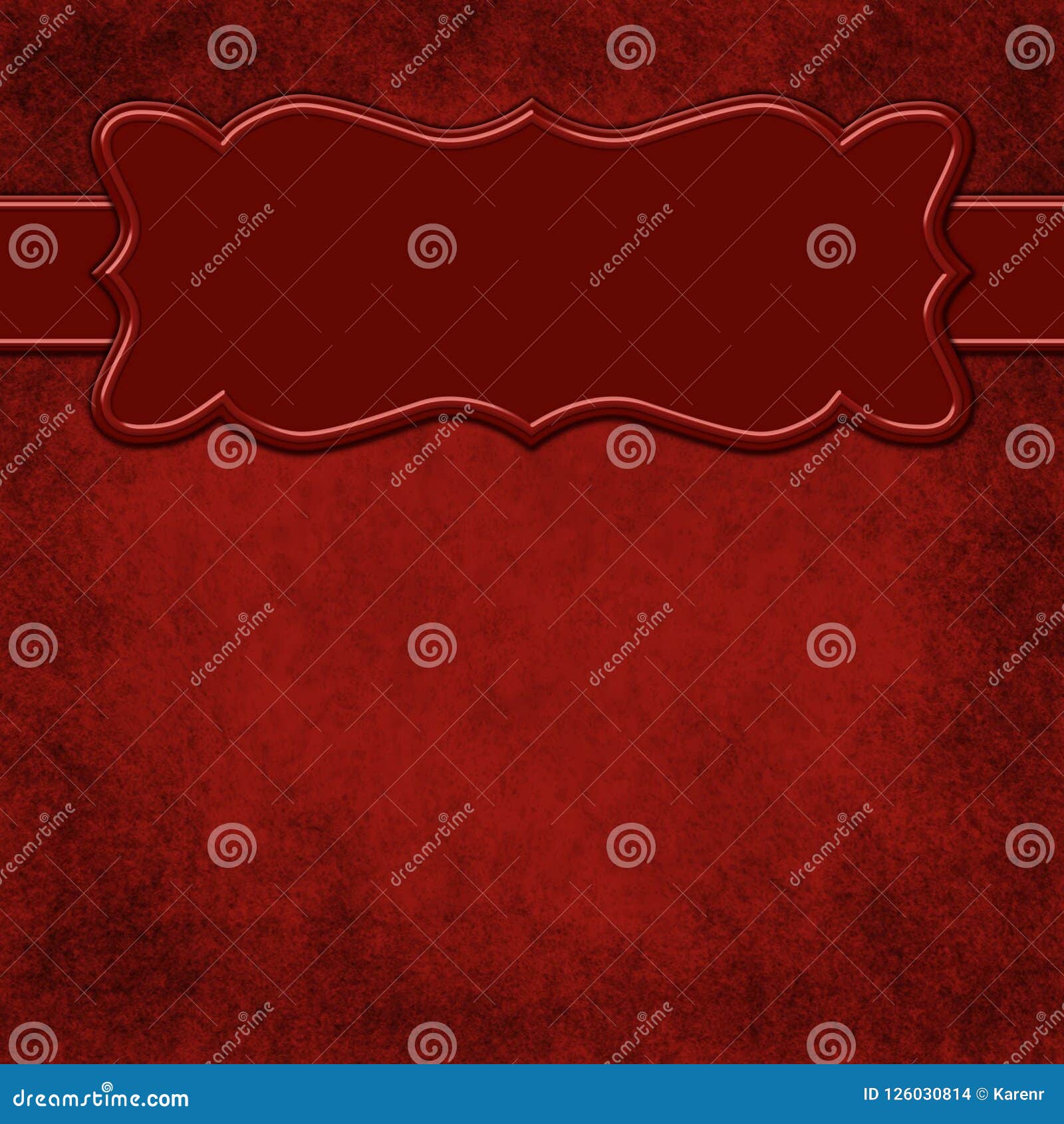 Red Background with Header Banner Stock Illustration - Illustration of ...