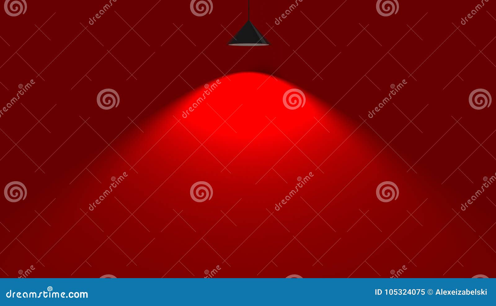 Red Background Illuminated with a Lamp with Space for Text Stock ...