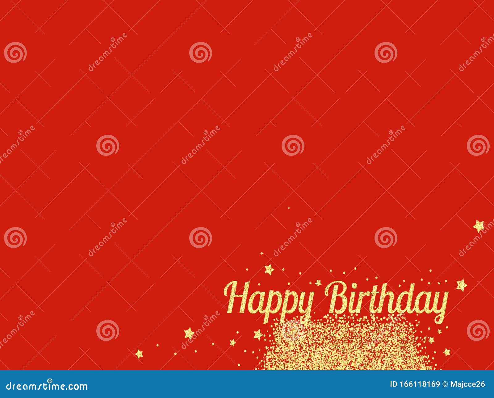 Red Background with Letters Glitter Happy Birthday Stock Illustration ...