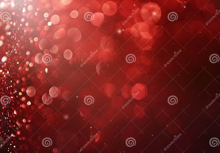 Abstract Red Bokeh Background with Soft Glow Stock Illustration ...