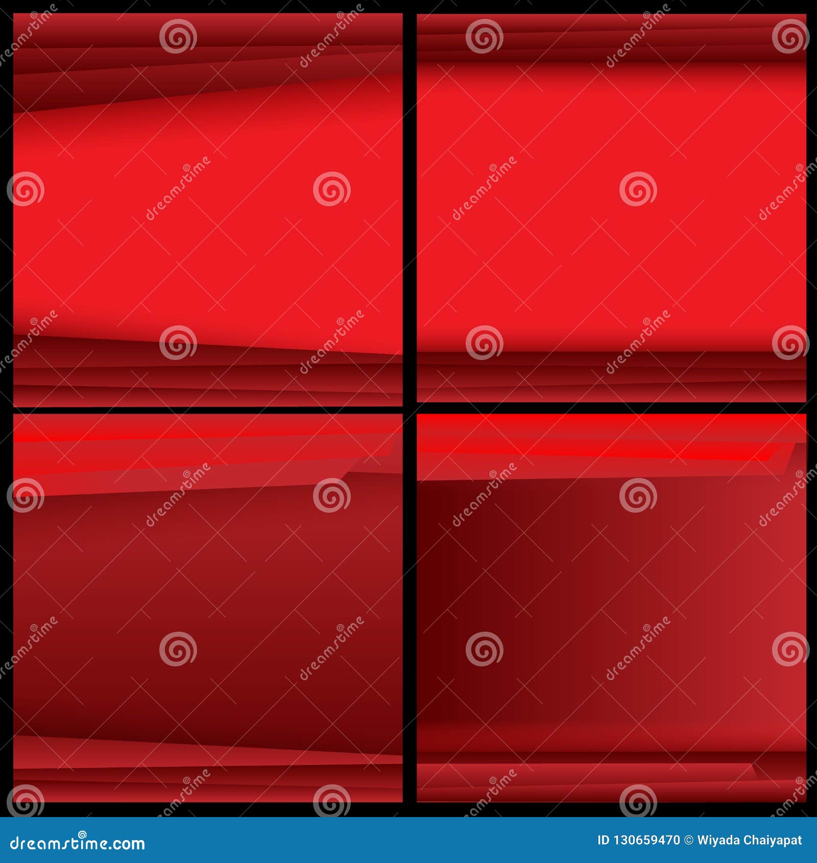 Red Background with Light and Shadow Stock Illustration - Illustration ...