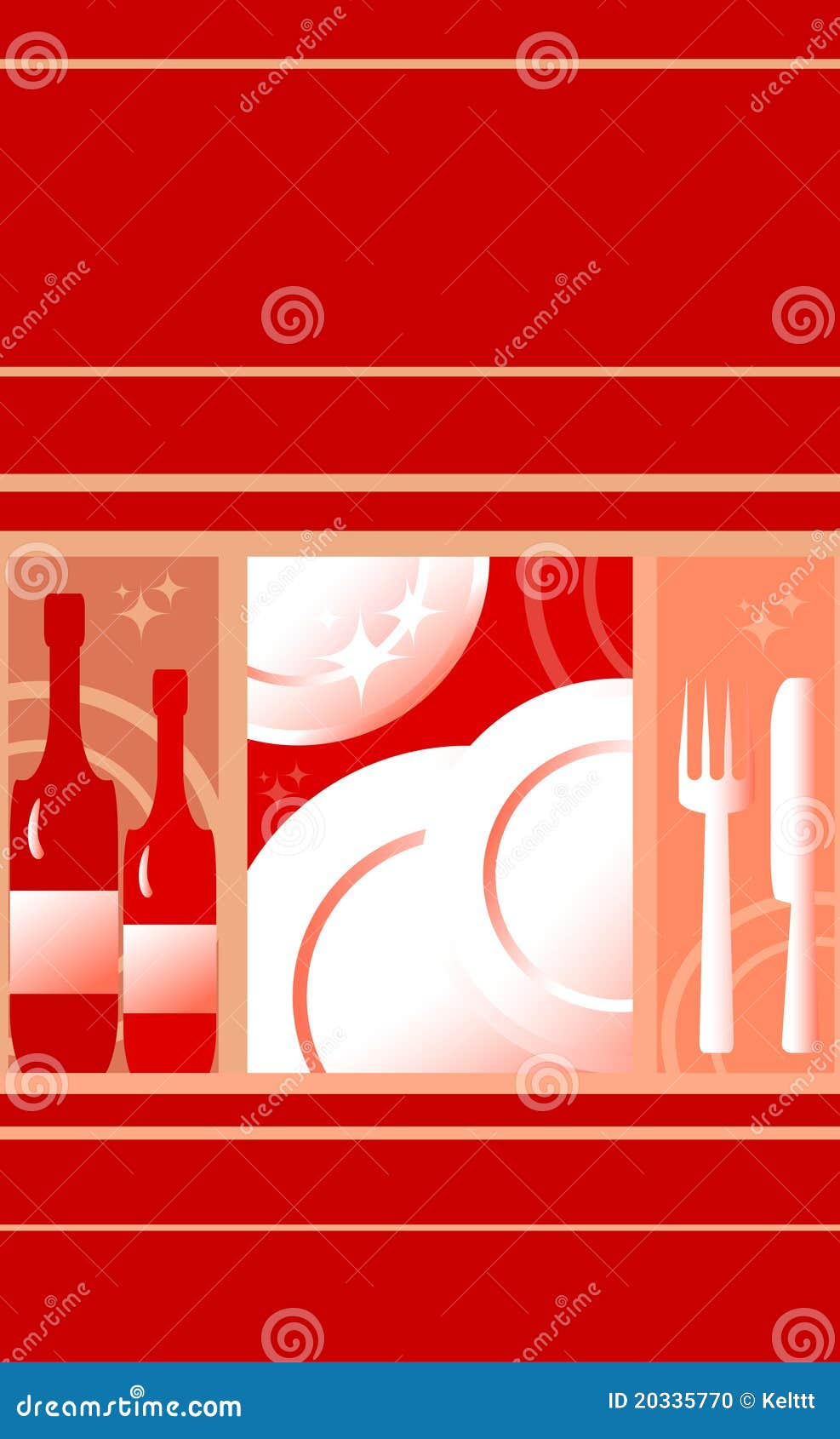 Red Background for Menu of Restaurant Stock Vector - Illustration of ...