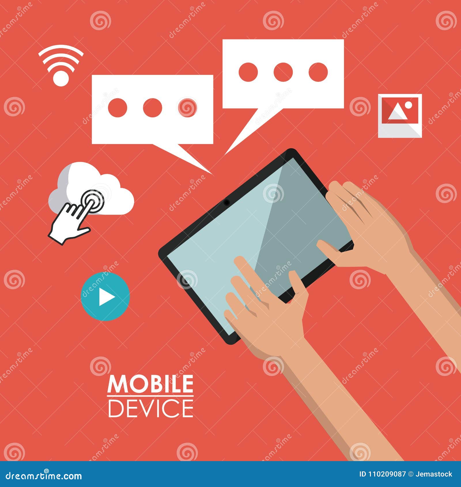 UI, UX Poster. Mobile Template Banner For A Web Page. User Experience, User Interface ...