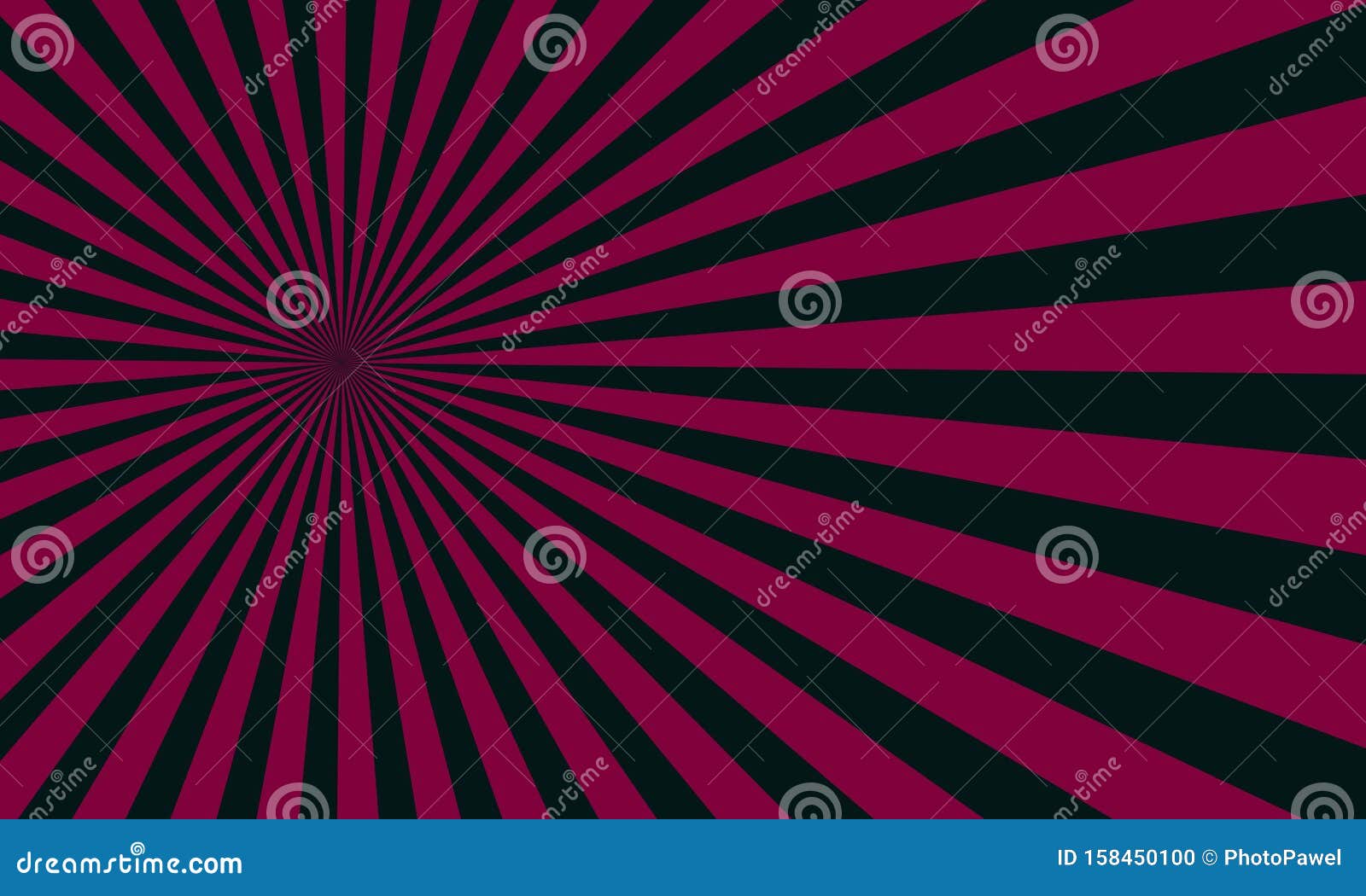 Red Background with Retro Rays. Color Abstract Ray Star Burst ...