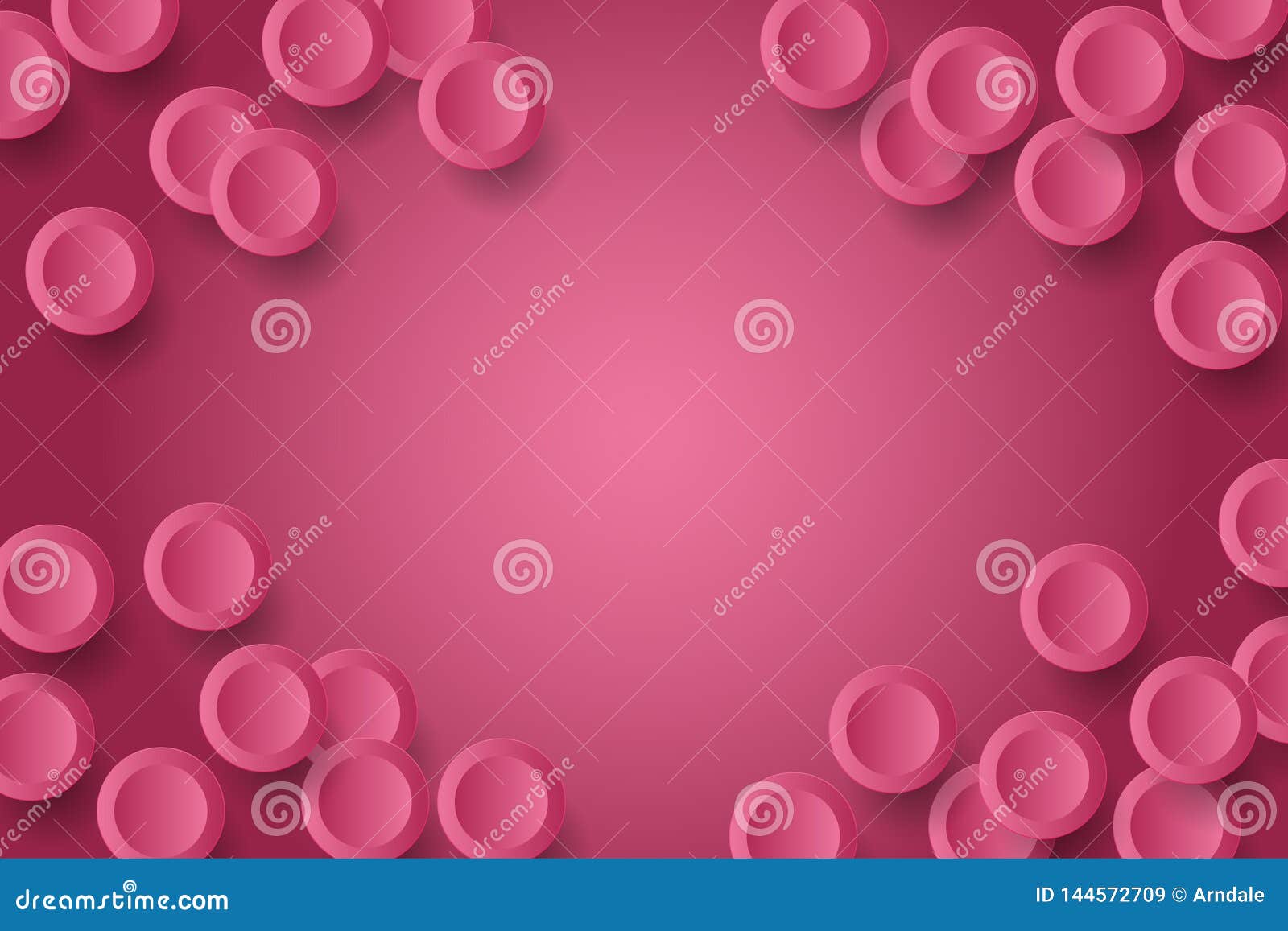 Red Background with Round Decorated Shapes Stock Vector - Illustration ...