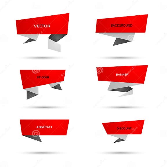 Red background sticker stock vector. Illustration of brochure - 100049915