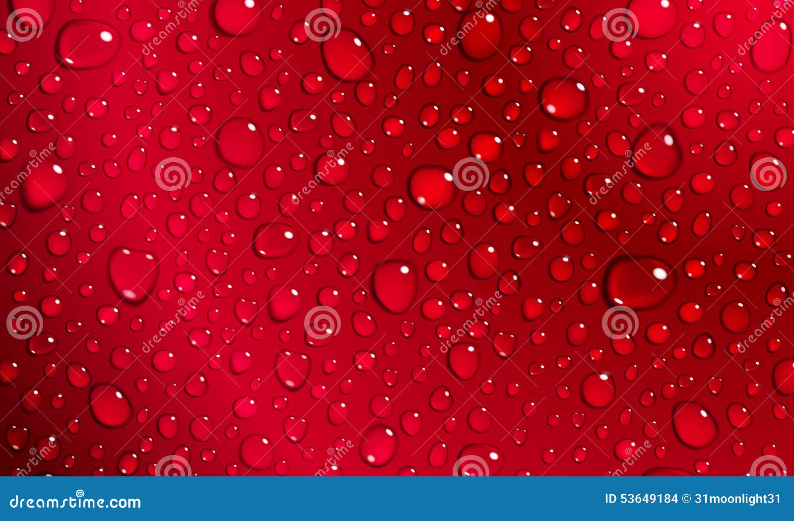 Red Background of Water Drops Stock Vector - Illustration of realistic ...