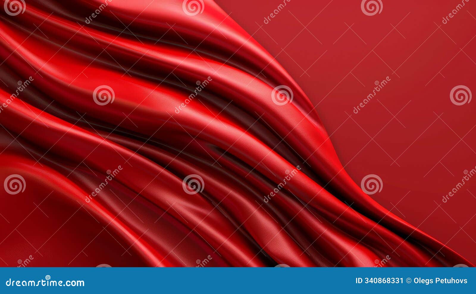 A Red Background with Wavy Lines, Closely Depicted Bottom Edges of ...