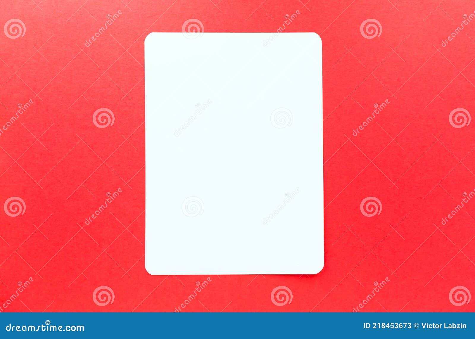 Red Background with White Text Field. Close Up Stock Image - Image of ...