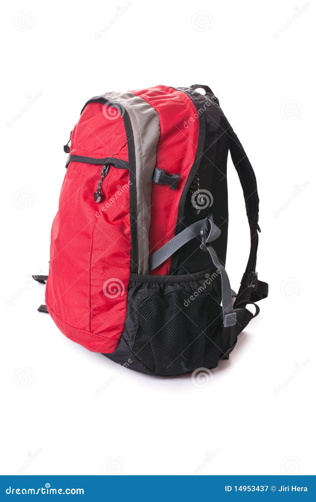 Red backpack stock image. Image of weekend, object, equipment - 14953437