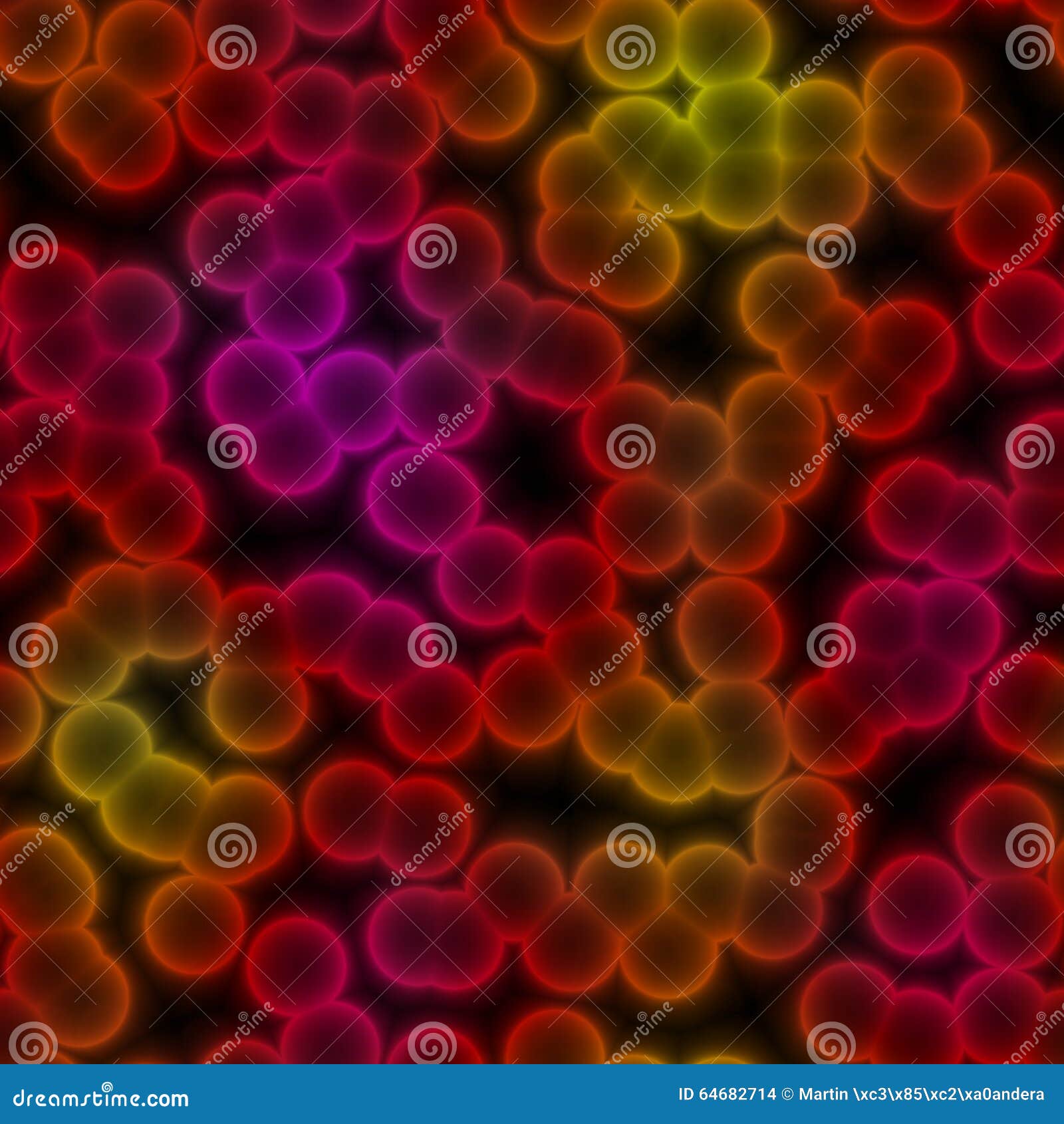 Red Bacteria On A Black Background. The Proliferation Of Bacteria Stock ...