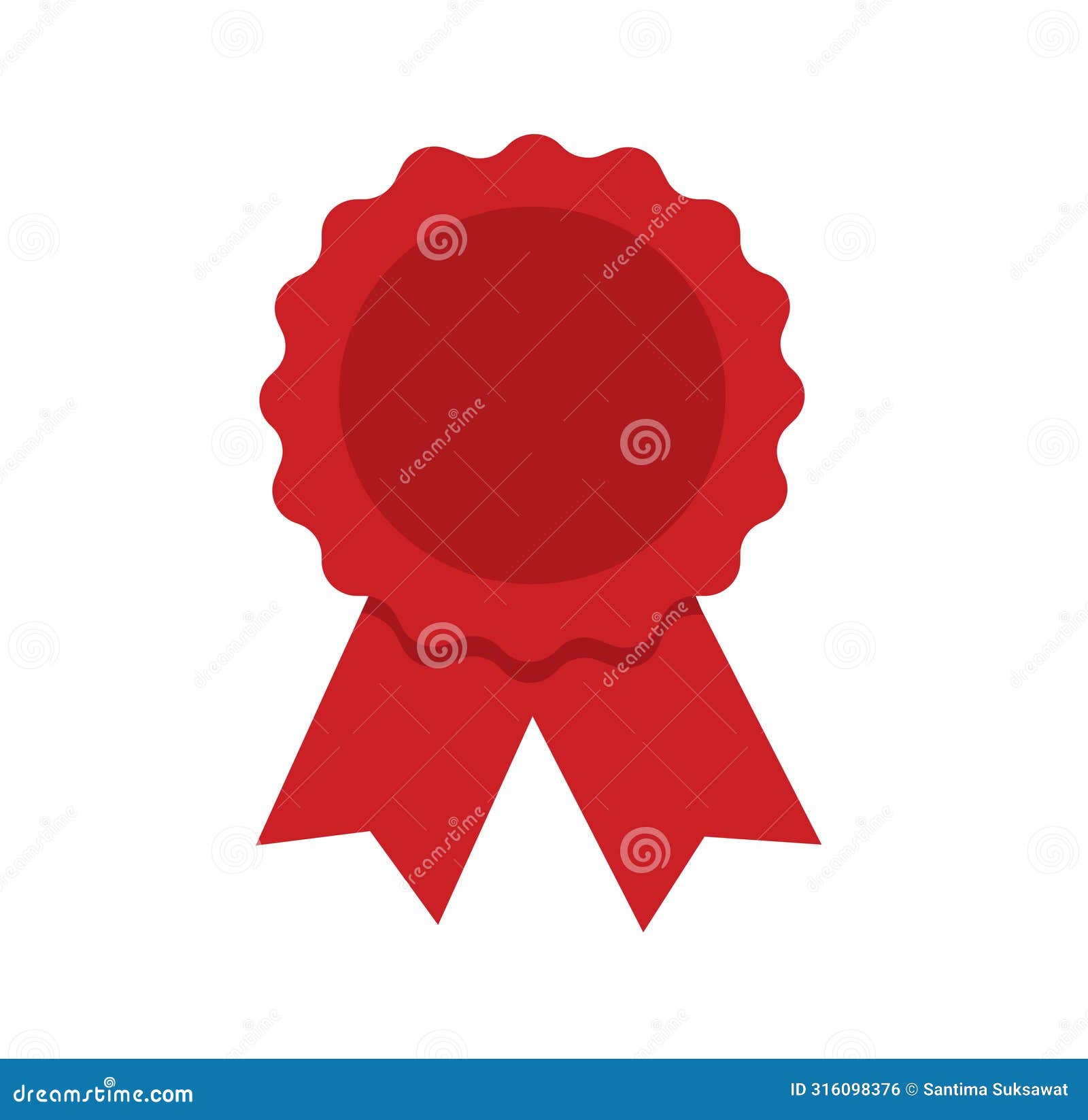 Red Badges. Vector Illustration Stock Vector - Illustration of ...