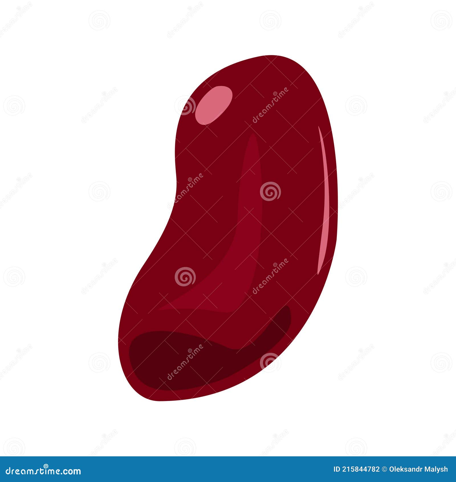 Red Baked Bean Icon Vector Illustration Design Isolated Stock Vector ...