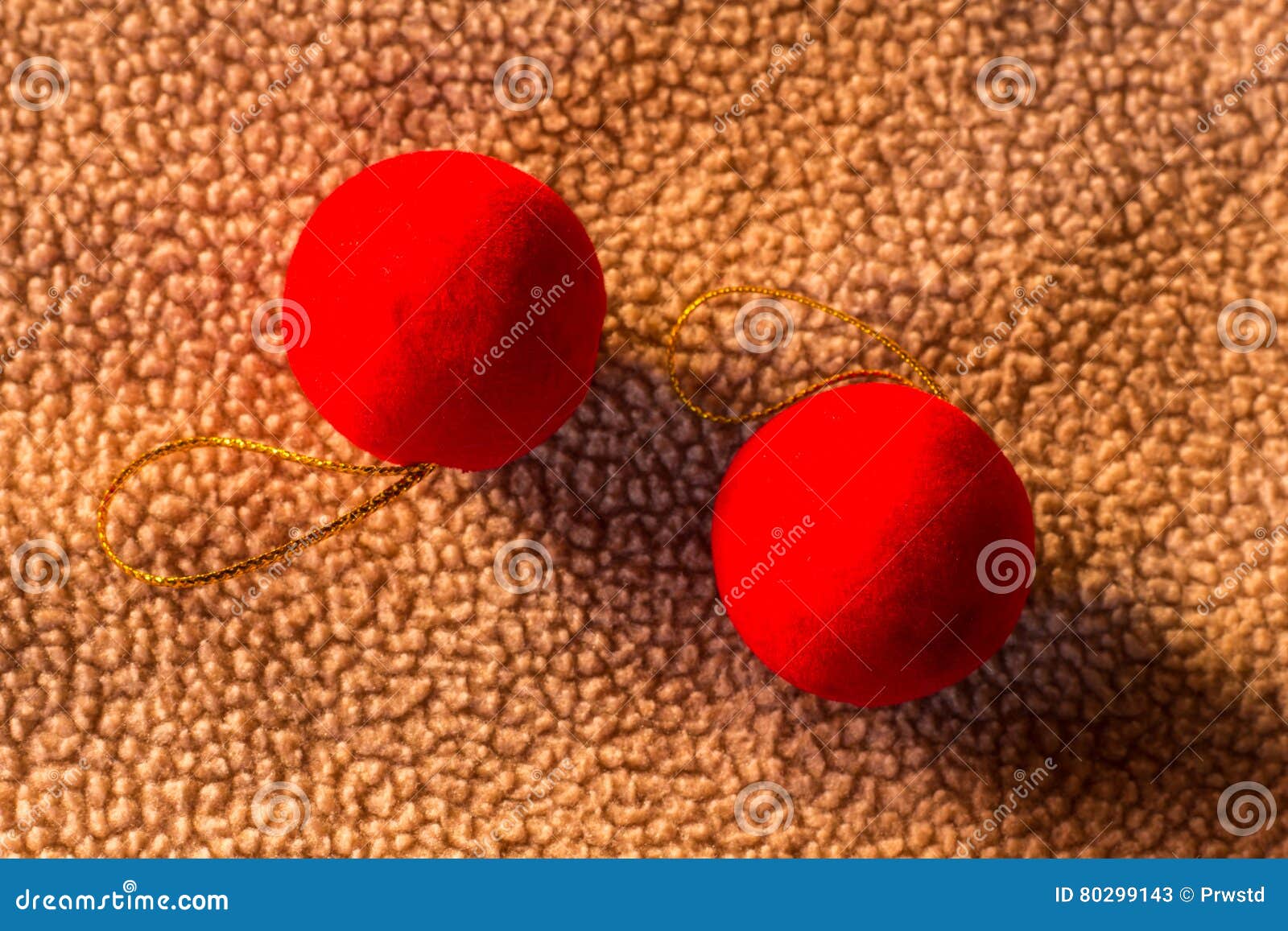 Red Ball on Fabric, Merry Christmas Still Life Stock Image - Image of ...