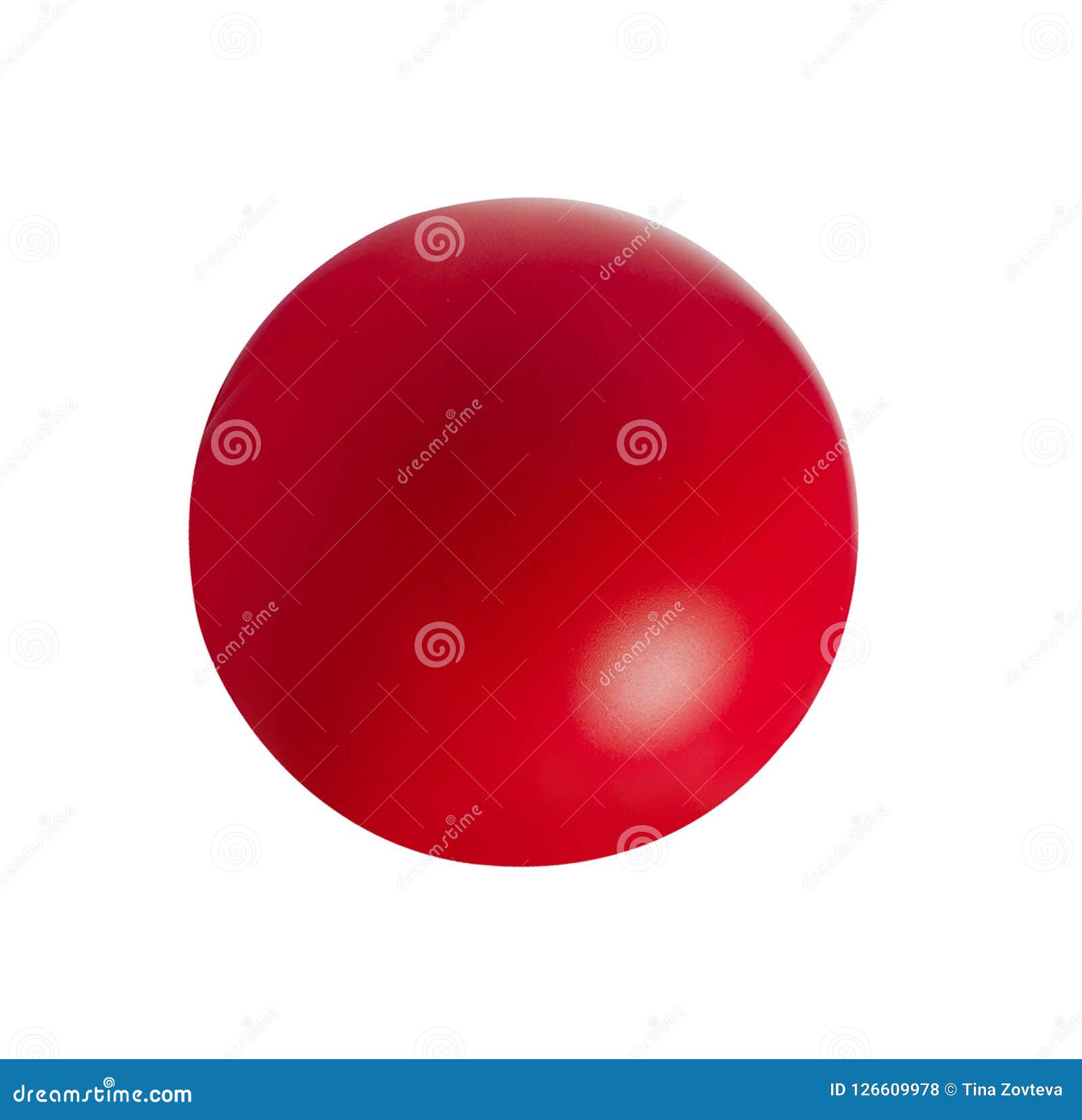 Red ball isolated on white stock photo. Image of decoration - 126609978