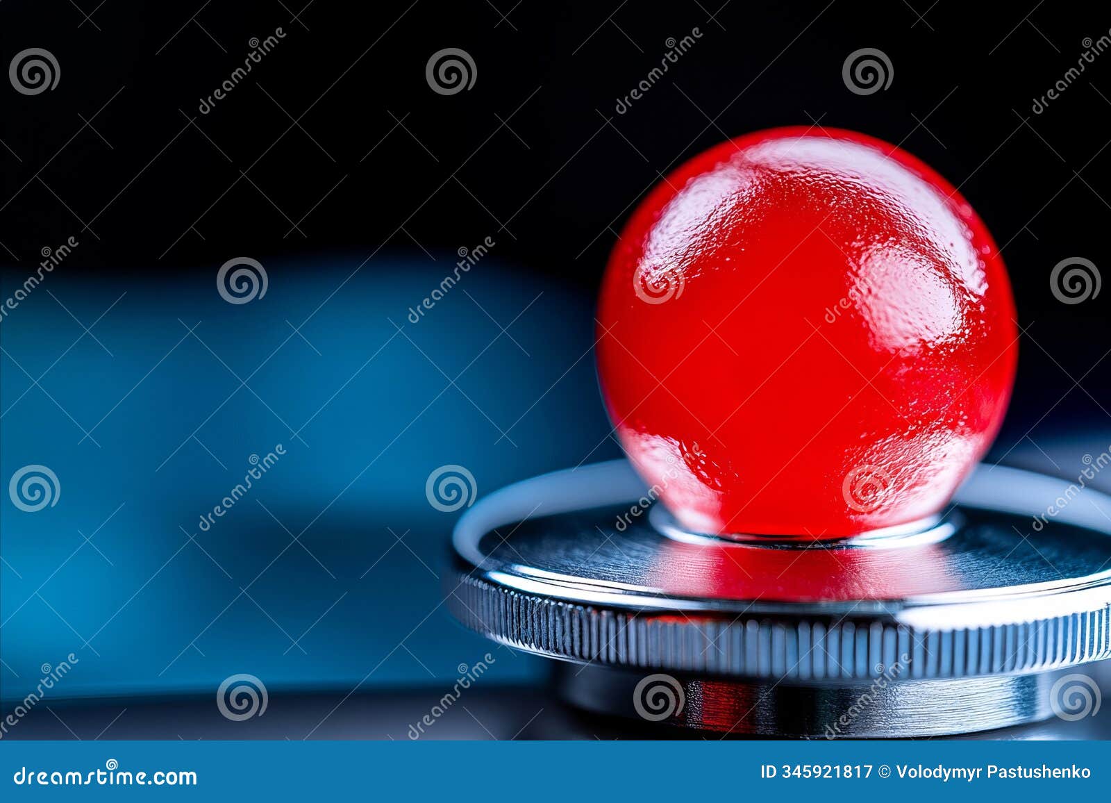 A Red Ball on Top of a Silver Stethoscope Stock Image - Image of blood ...