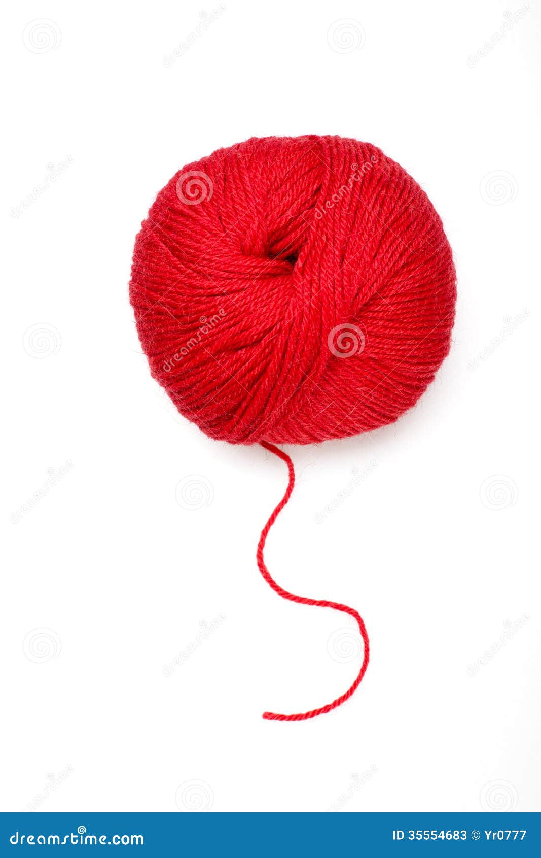 Red Ball Of Wool Stock Photos Image 35554683