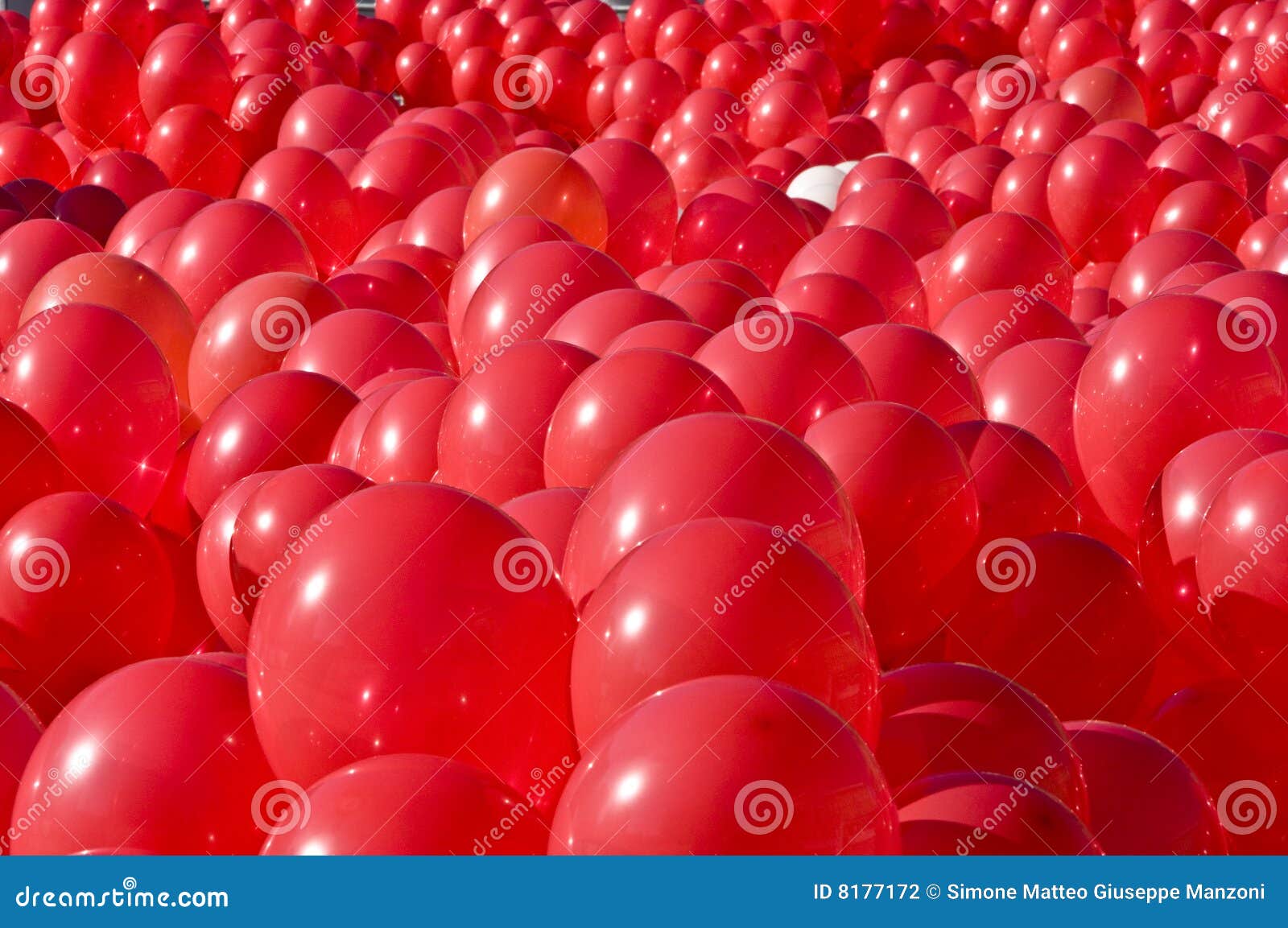 Red ballons stock photo. Image of colored, celebrate, reflection - 8177172