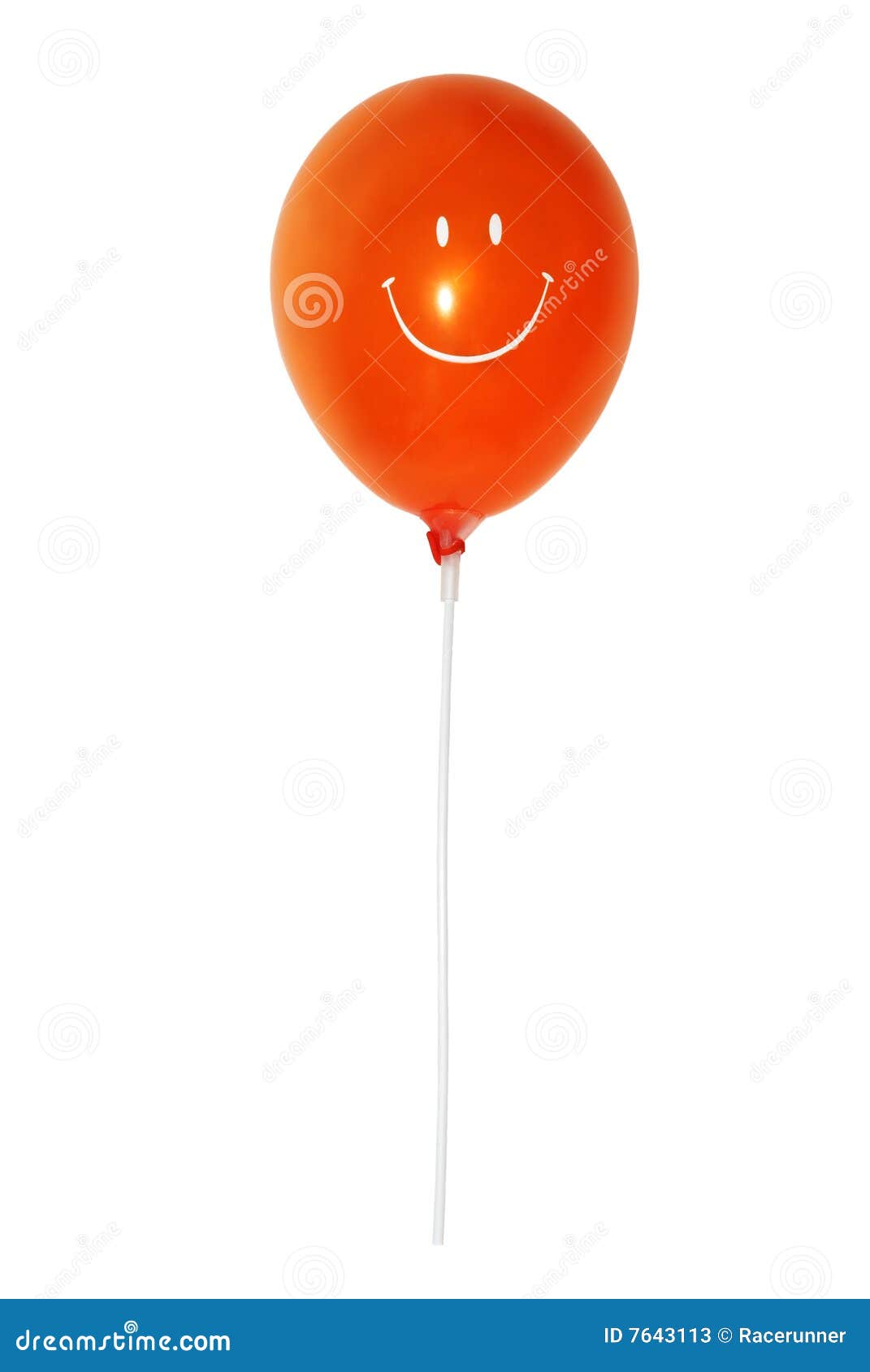 Red balloon stock image. Image of isolated, cutout, white - 7643113
