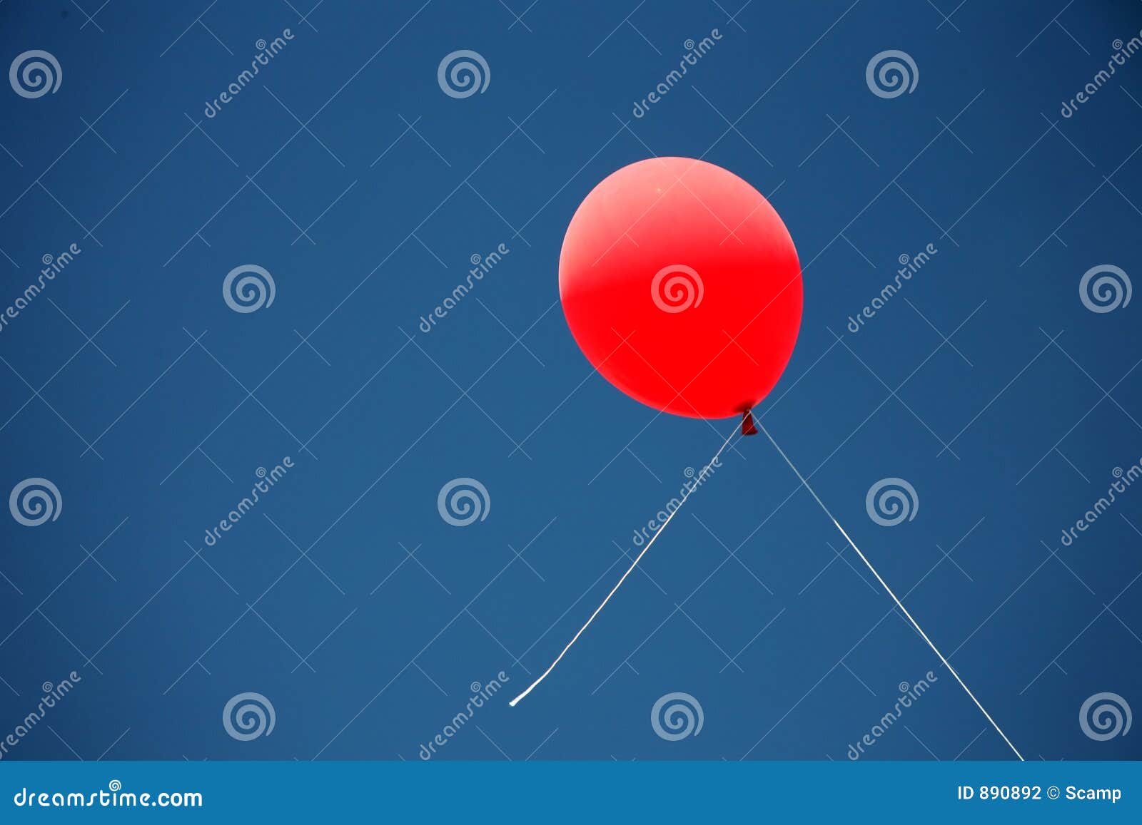 Red Balloon stock photo. Image of carnival, isolated, hover - 890892