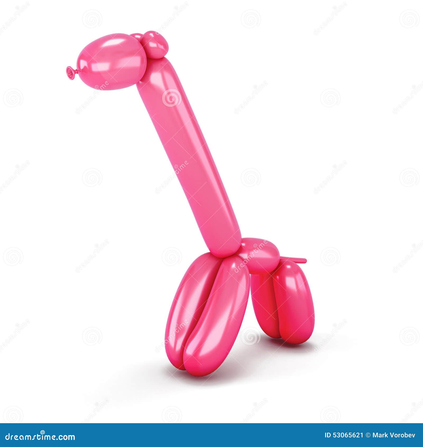 Balloon Animal Dog With Mosquito On The Muzzle Royalty-Free Cartoon ...