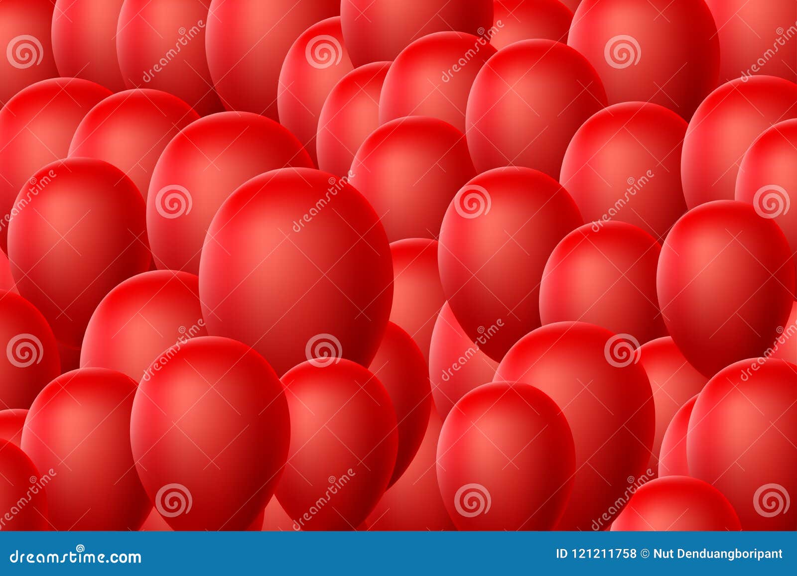 Red Balloon Background stock vector. Illustration of rubber - 121211758