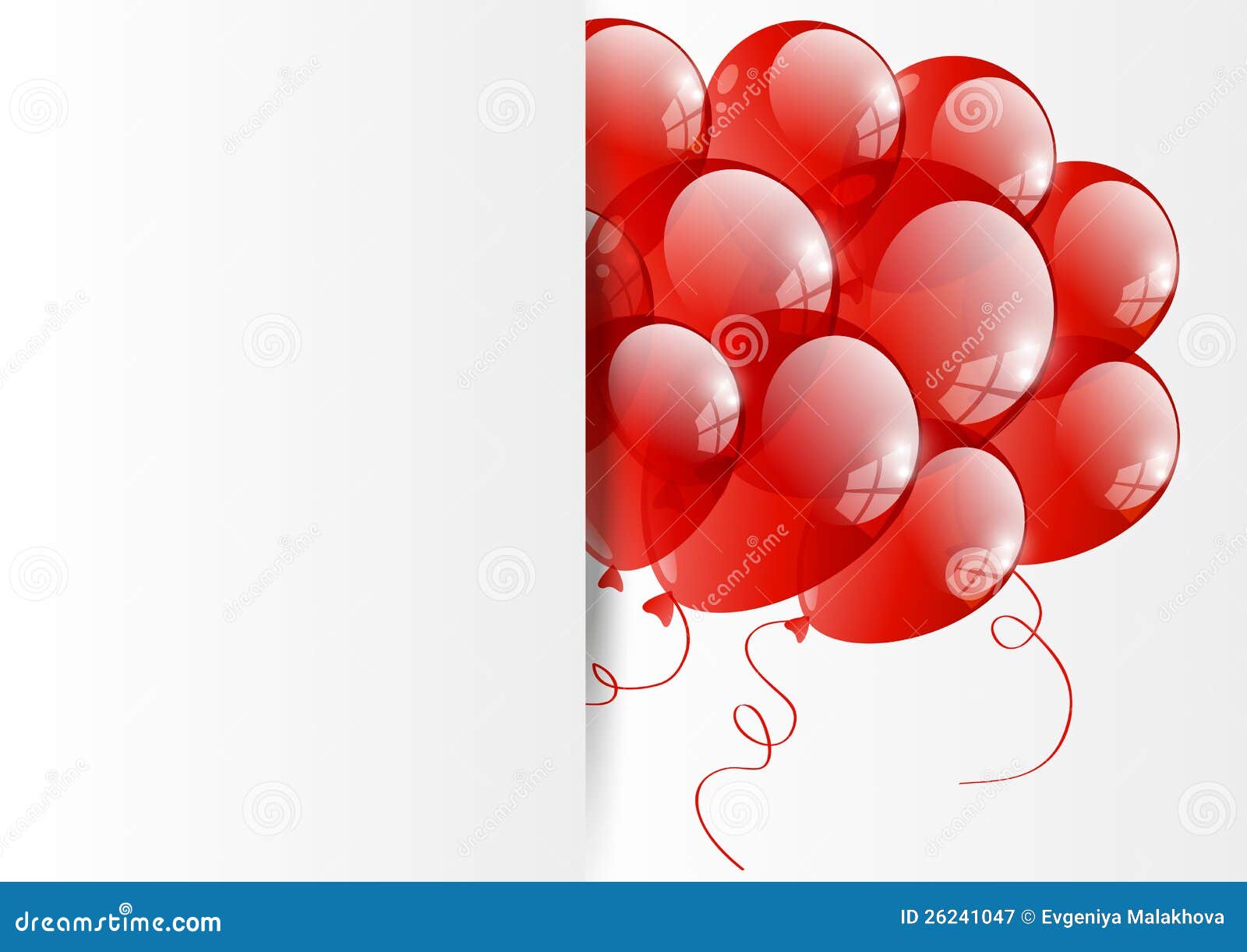 Red balloon banner stock vector. Illustration of cartoon - 26241047