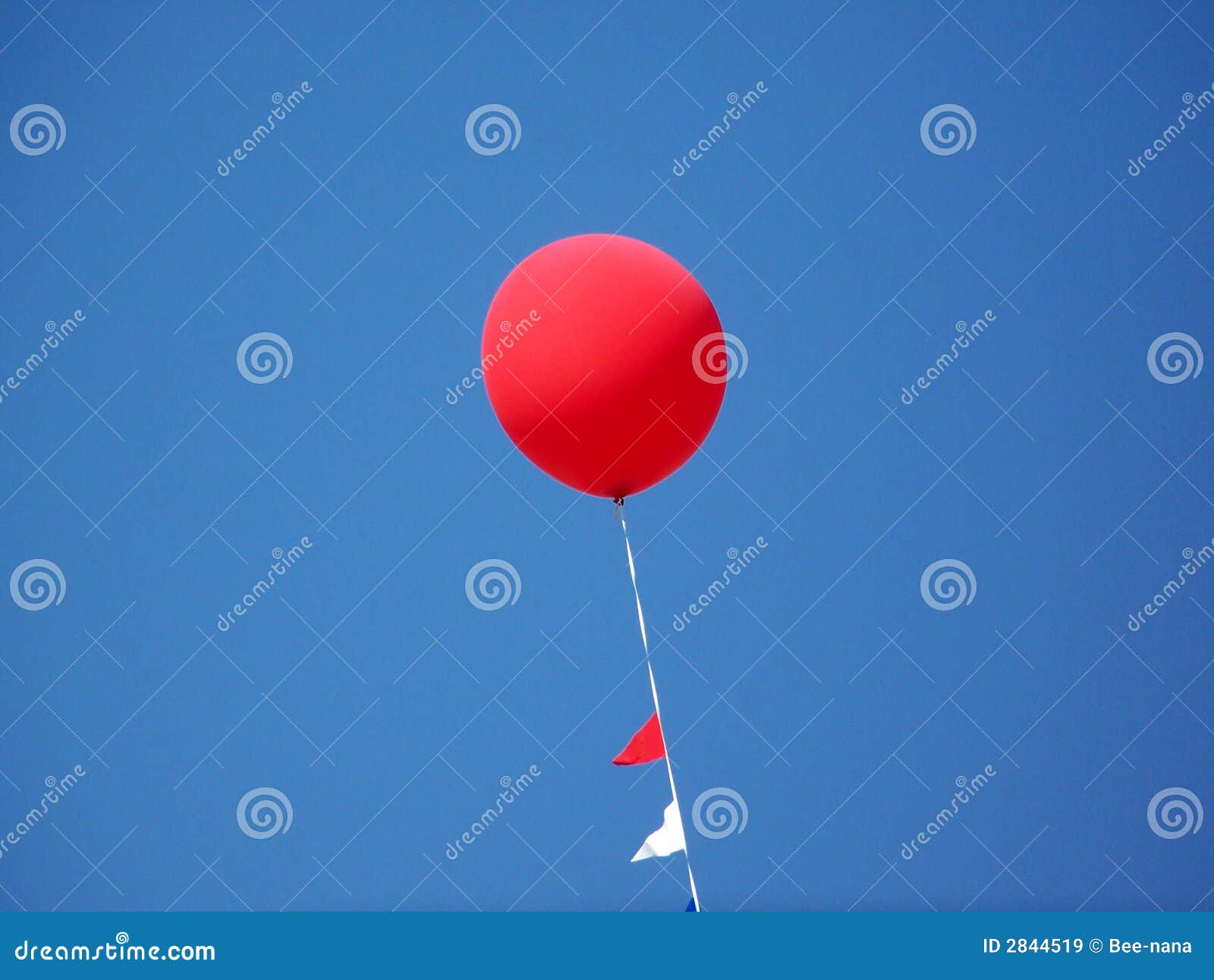 Red Balloon with Blue Sky stock image. Image of large - 2844519