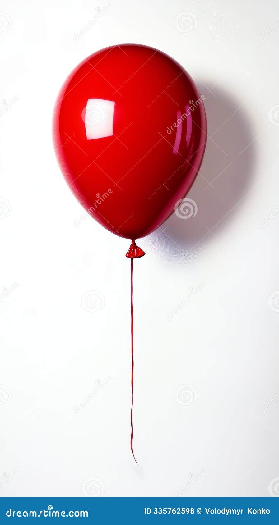 Red Balloon Floating Against White Background Stock Photo - Image of ...