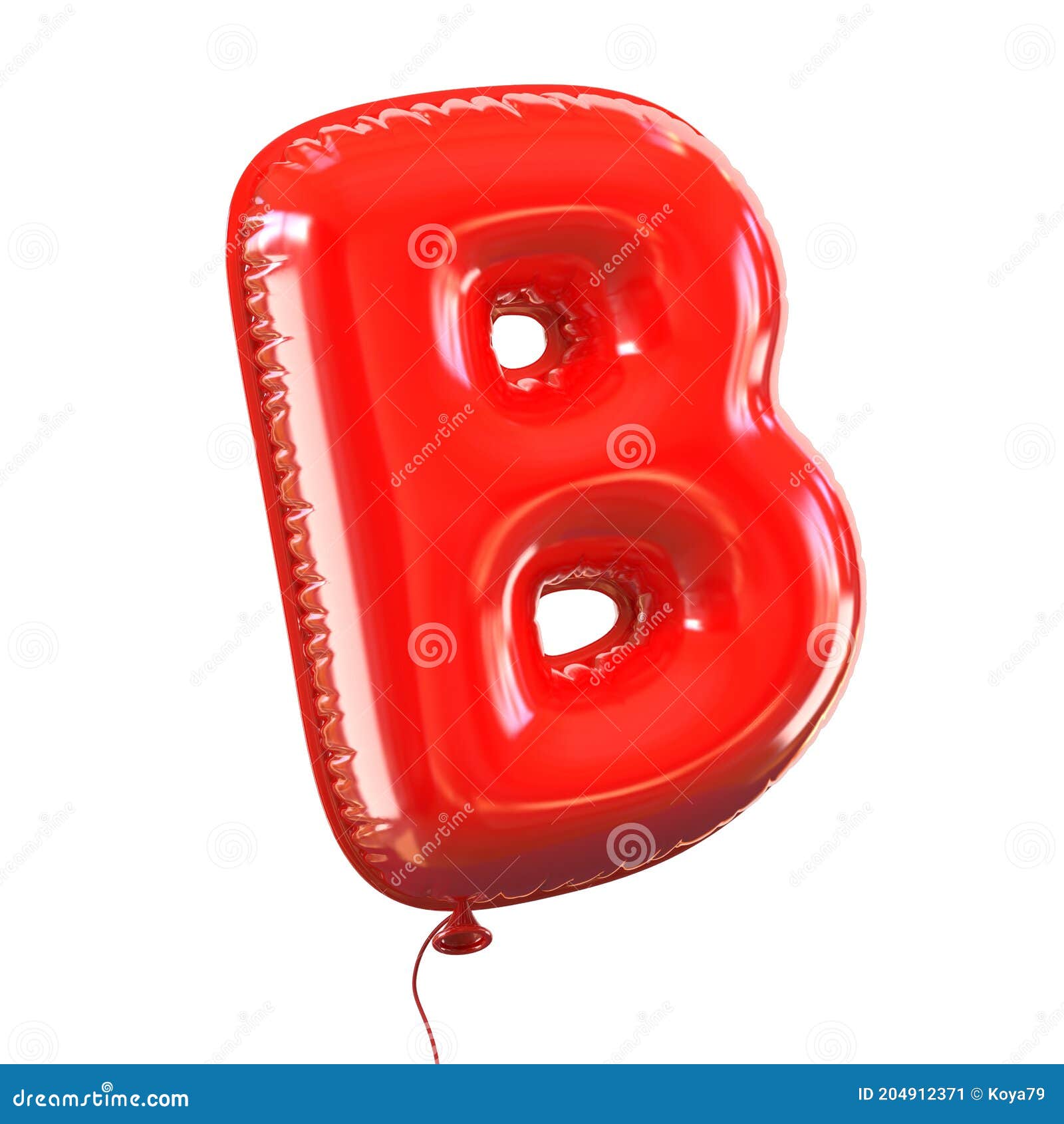 Red balloon font letter B stock illustration. Illustration of holiday ...