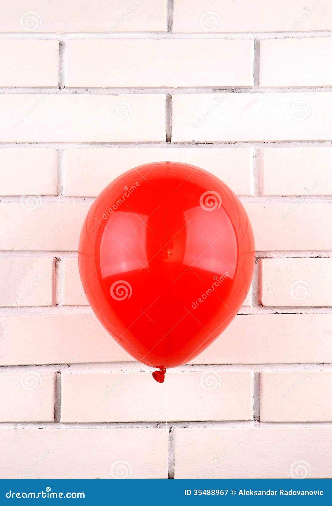 Red balloon stock image. Image of isolated, balloon, celebration - 35488967