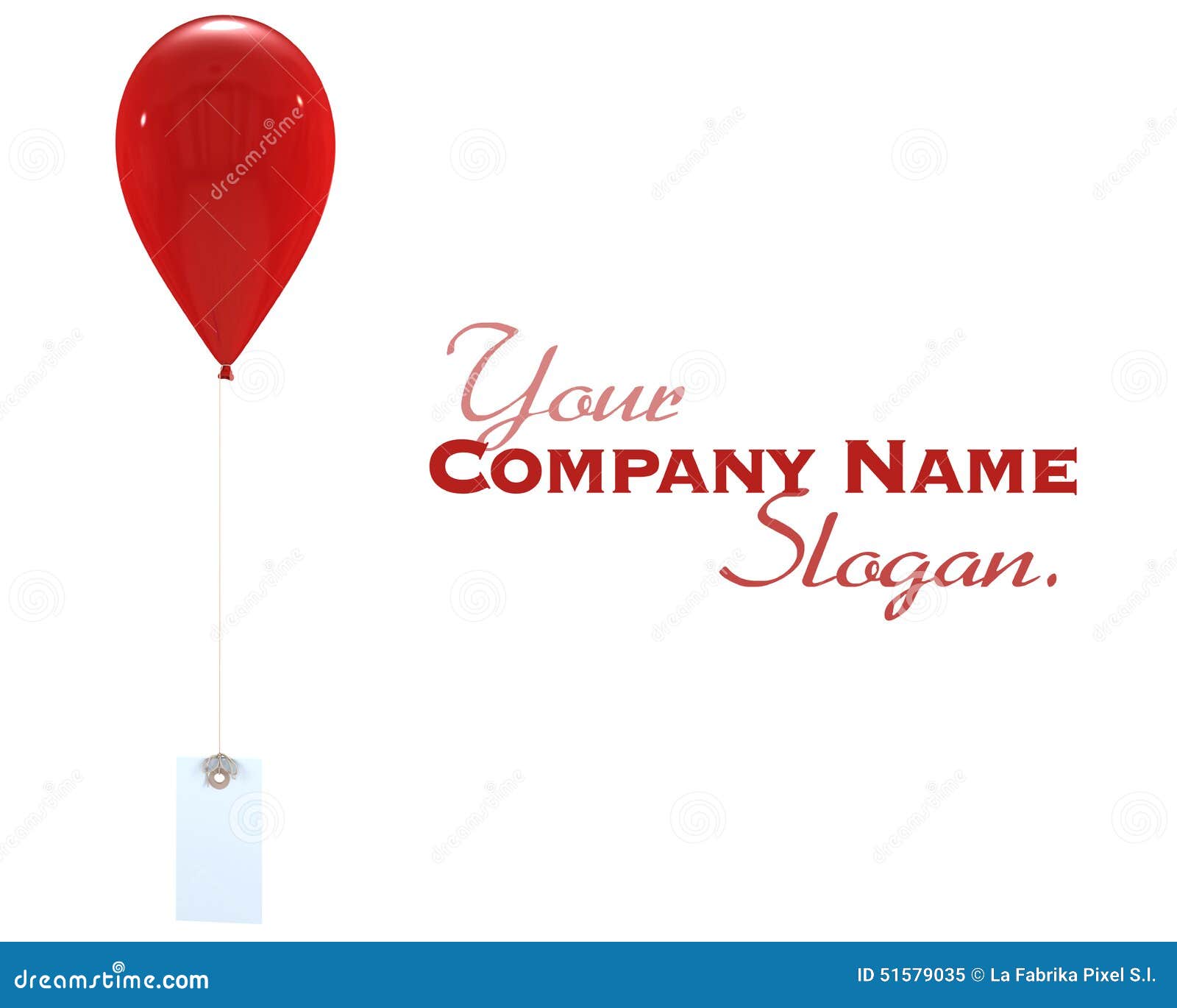 Red balloon and label stock illustration. Illustration of happy - 51579035