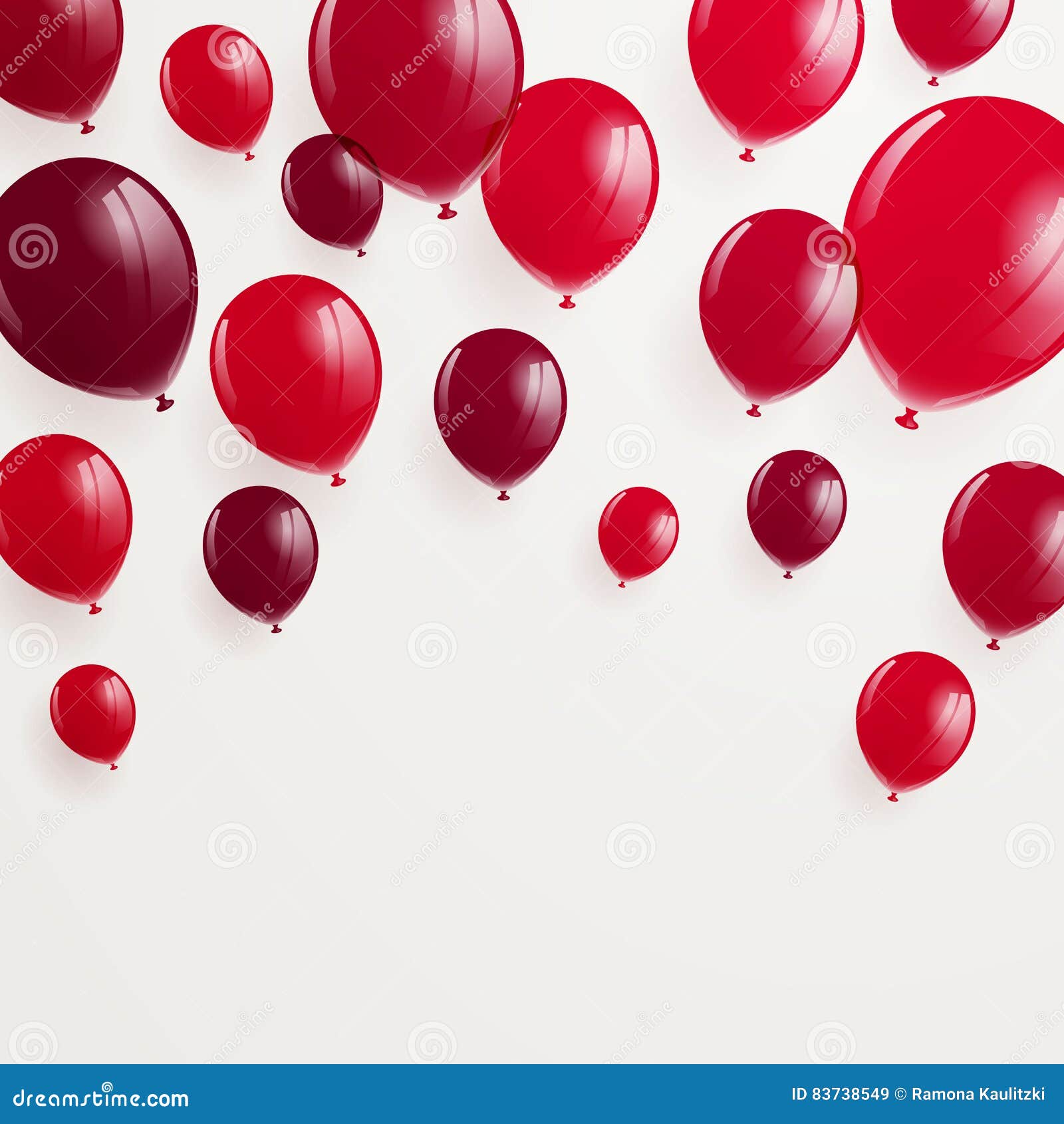 Red Balloons stock illustration. Illustration of balloons - 83738549