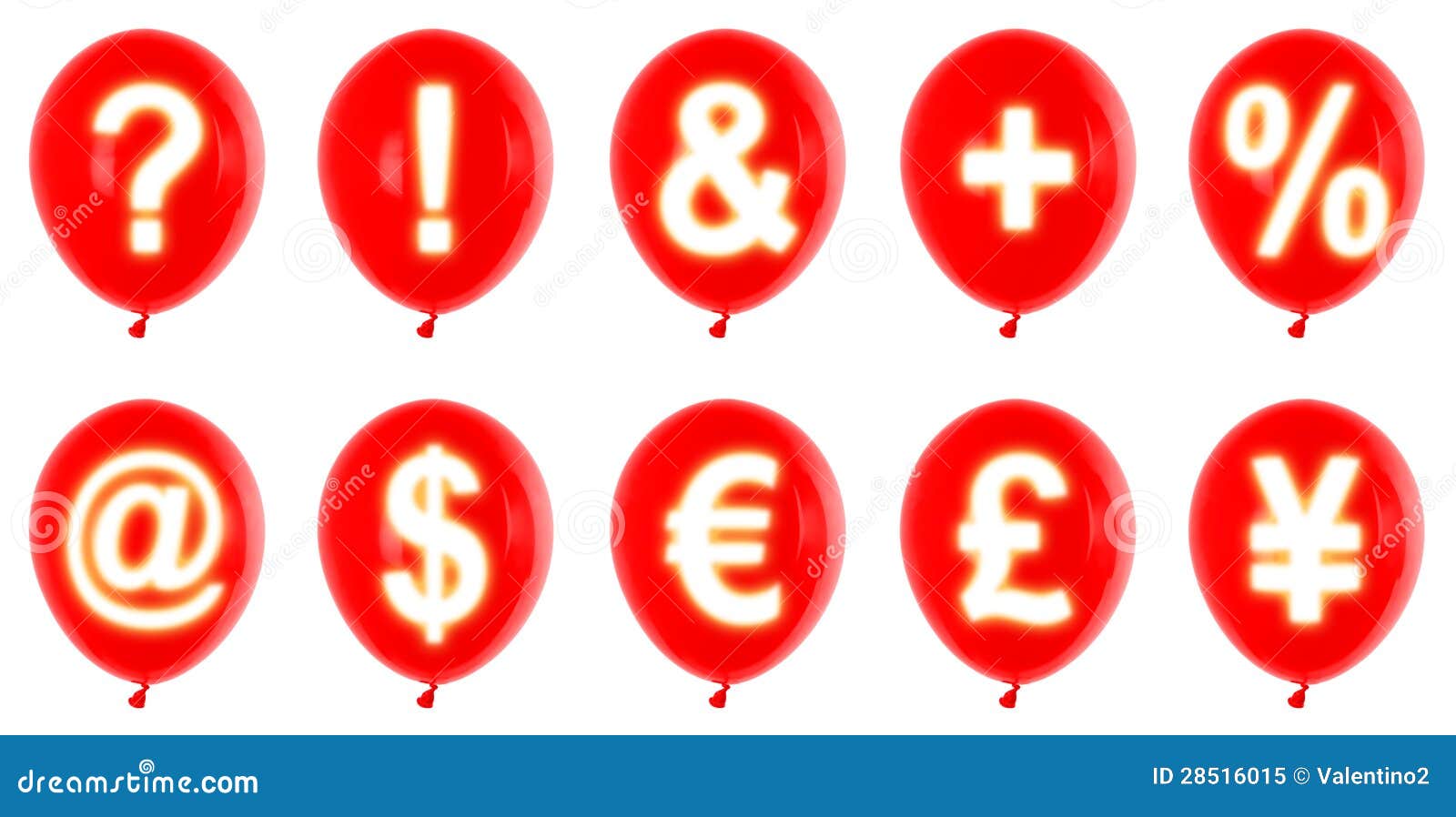 Red balloons symbols stock illustration. Illustration of isolated ...