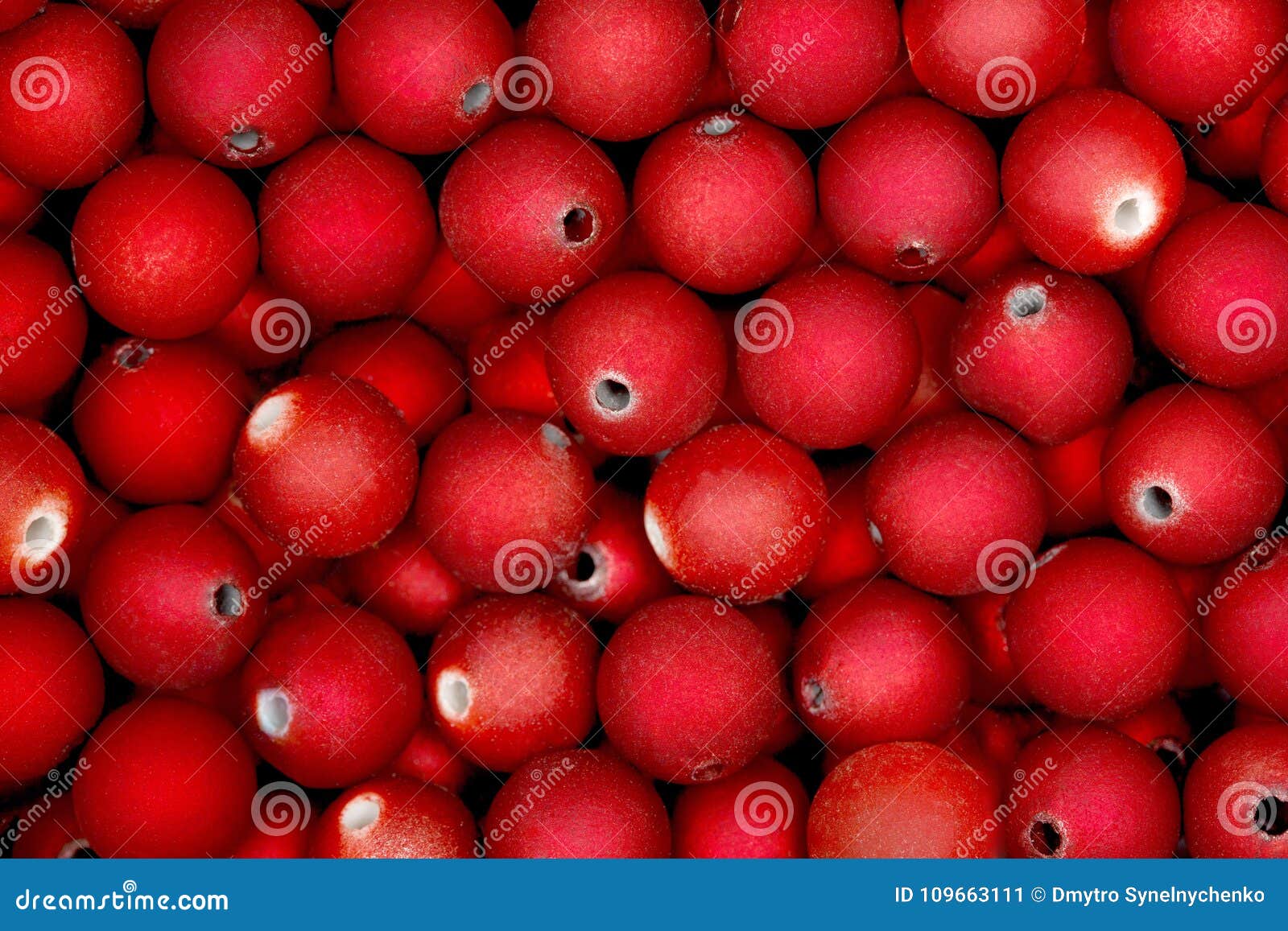 Red Balls of Bead Suitable for Background and Texture. Stock Image ...