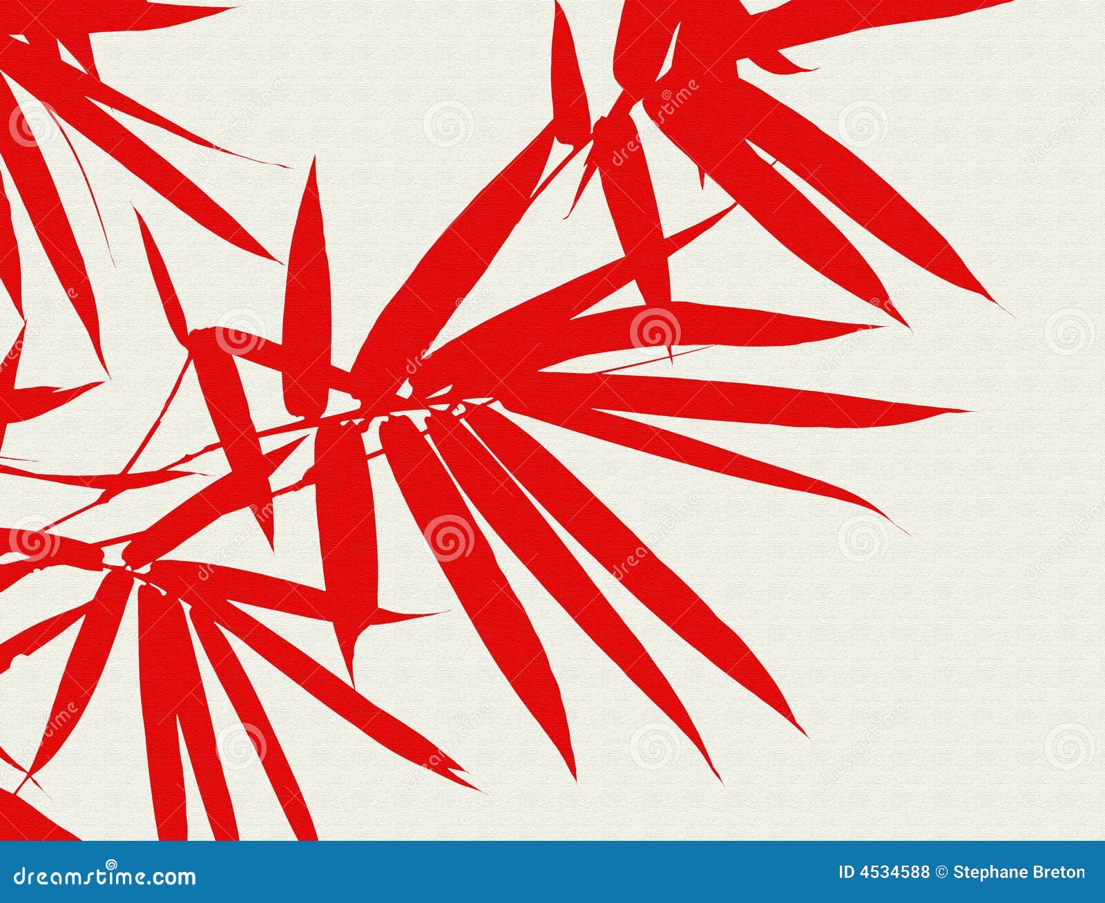 Red bamboo leaves stock illustration. Illustration of korea - 4534588