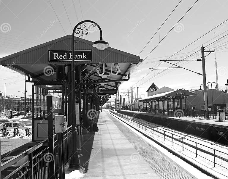 Red Bank Station stock photo. Image of perspective, waiting - 2232580