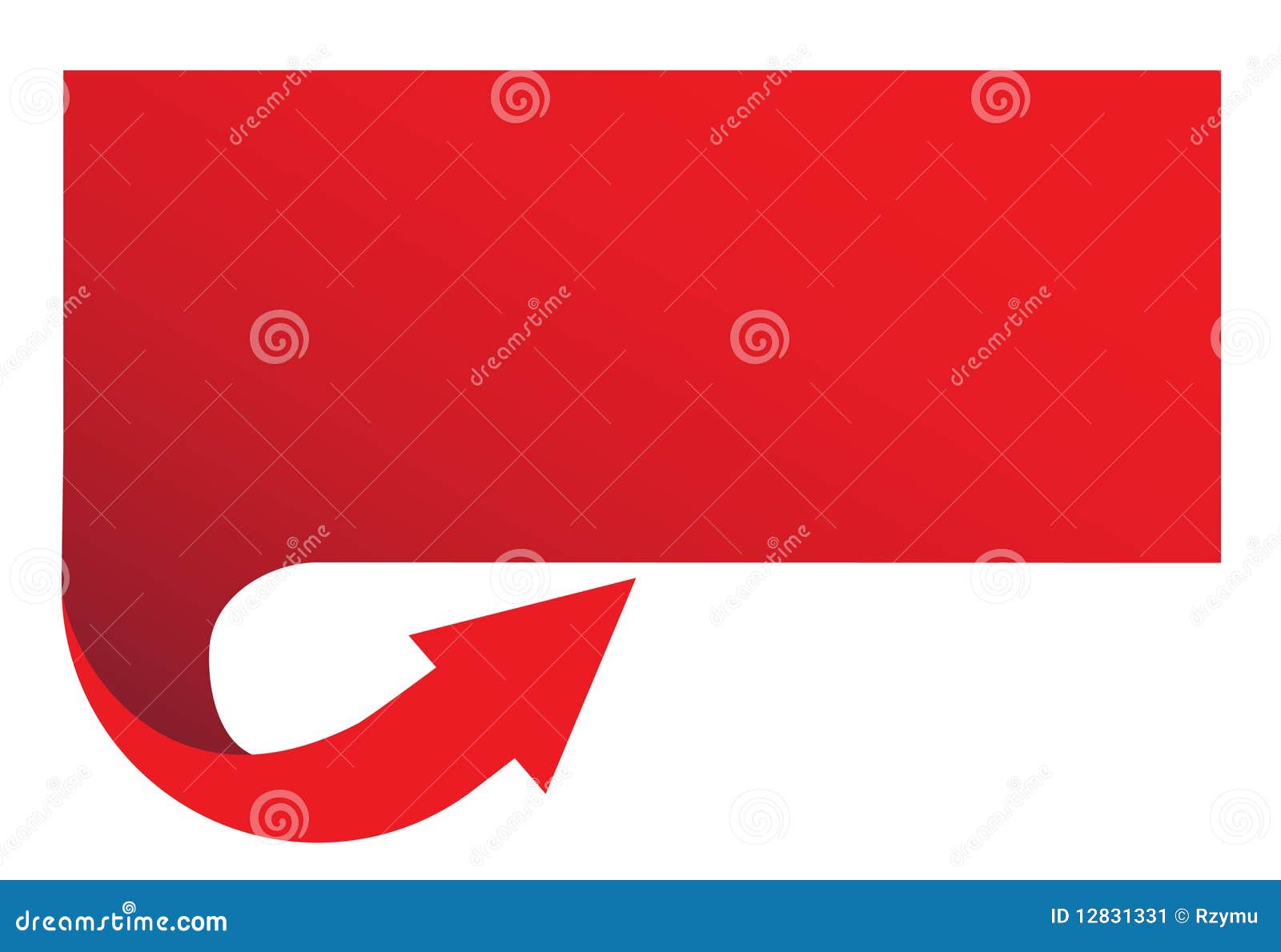 Red banner stock vector. Illustration of finance, background - 12831331