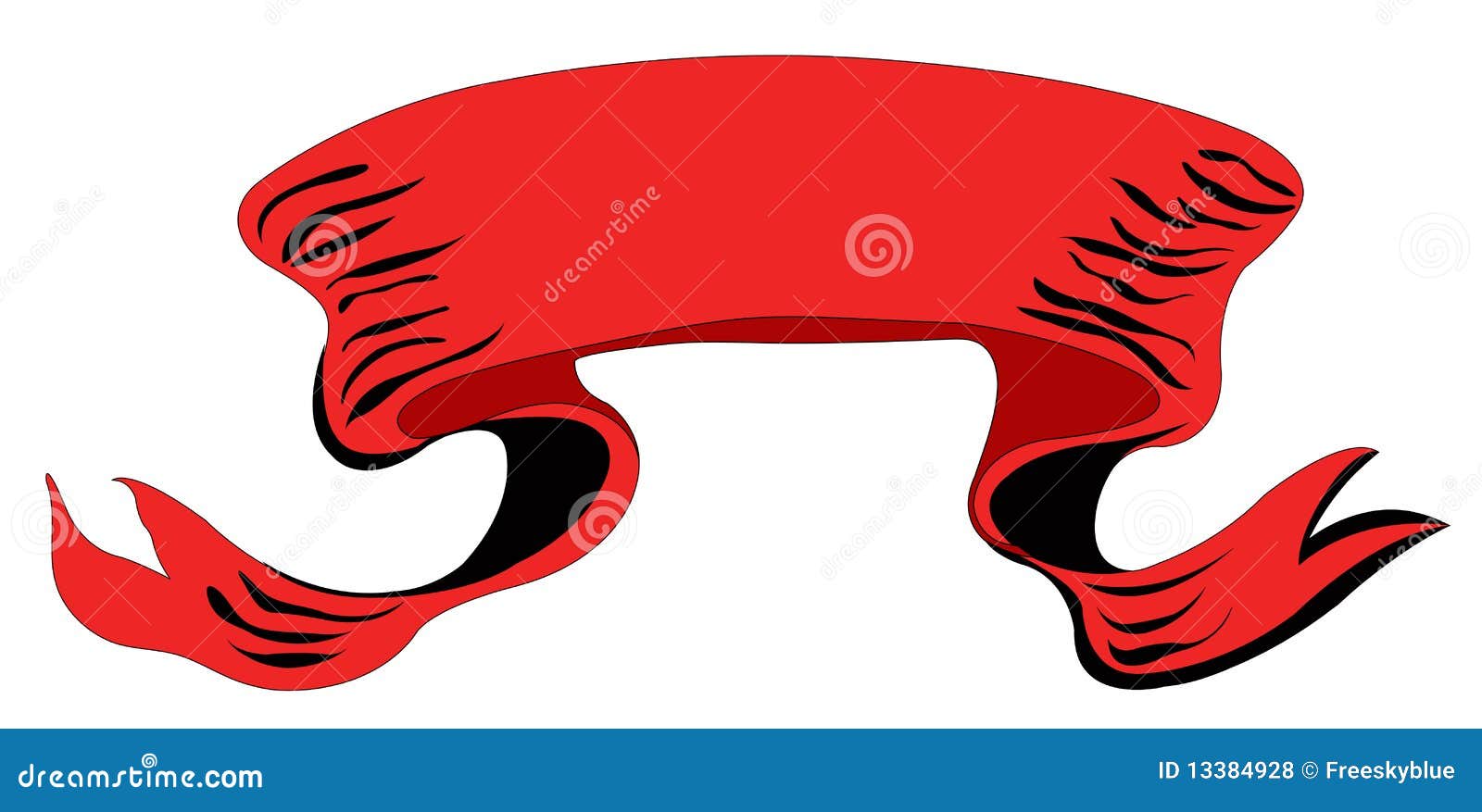 Red banner stock illustration. Illustration of design - 13384928