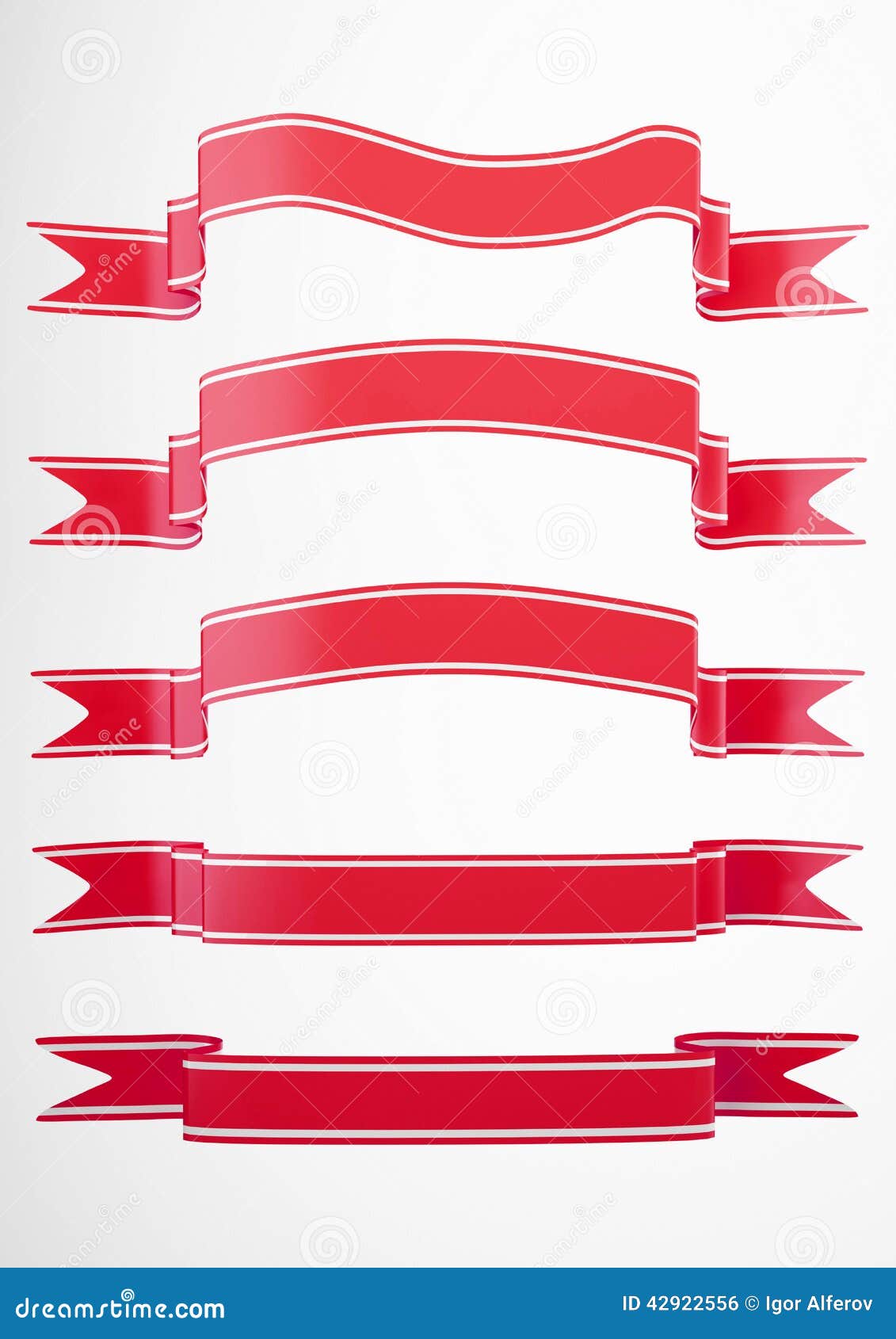 Red Banner collection 2 stock illustration. Illustration of logo - 42922556